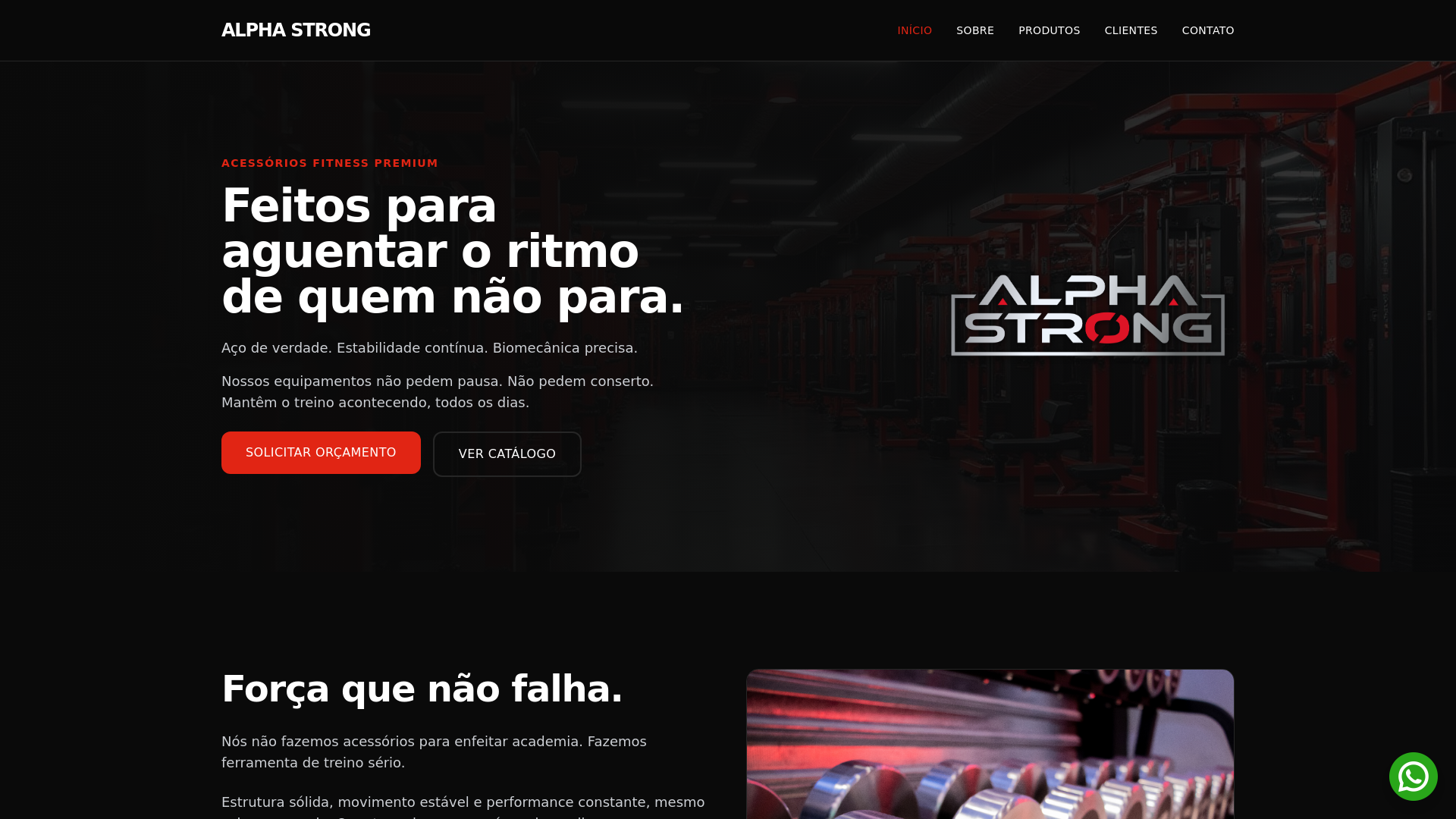 Alpha Strong — Acessórios Fitness Premium
