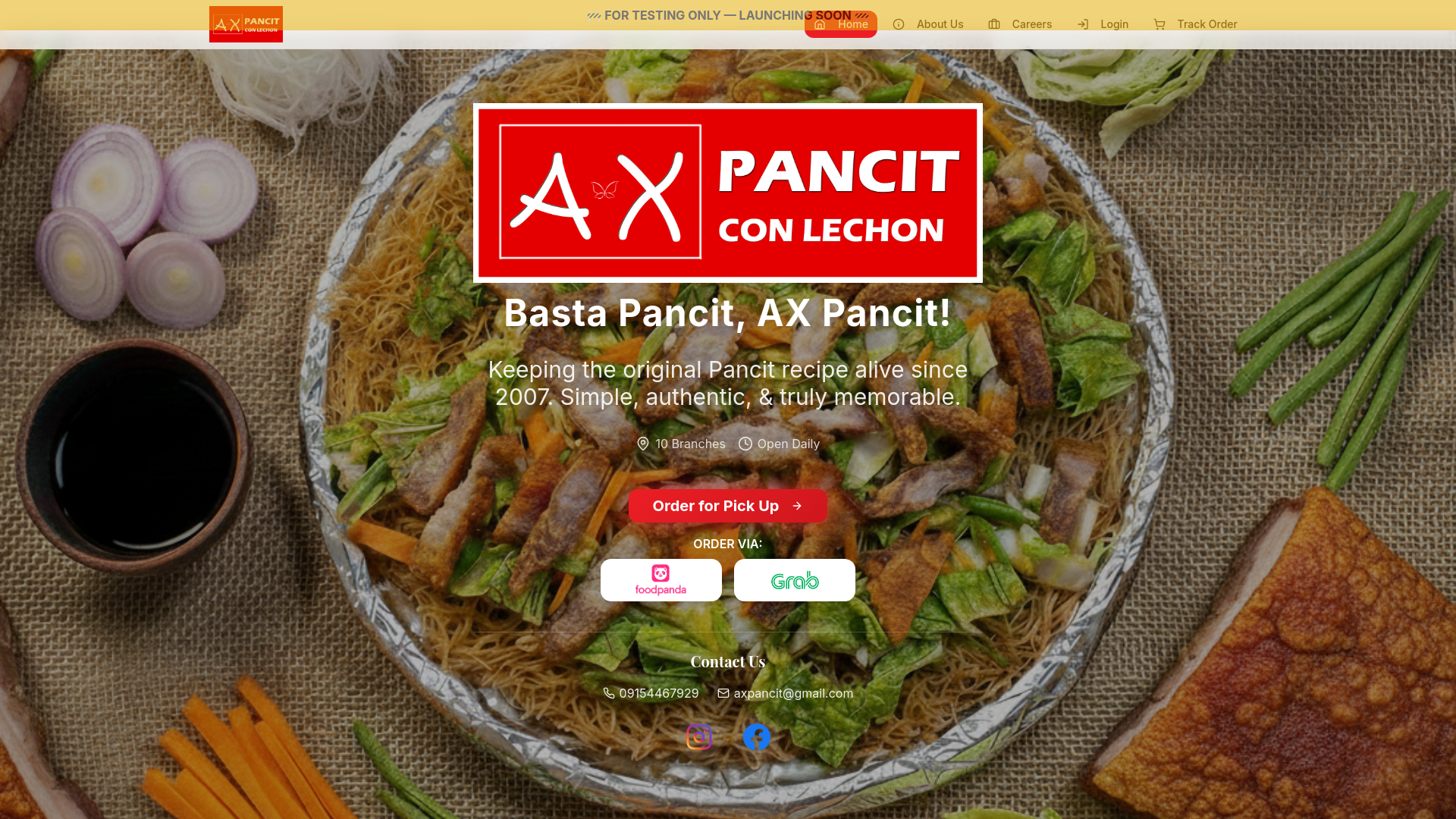AX Pancit Con Lechon - Order Online