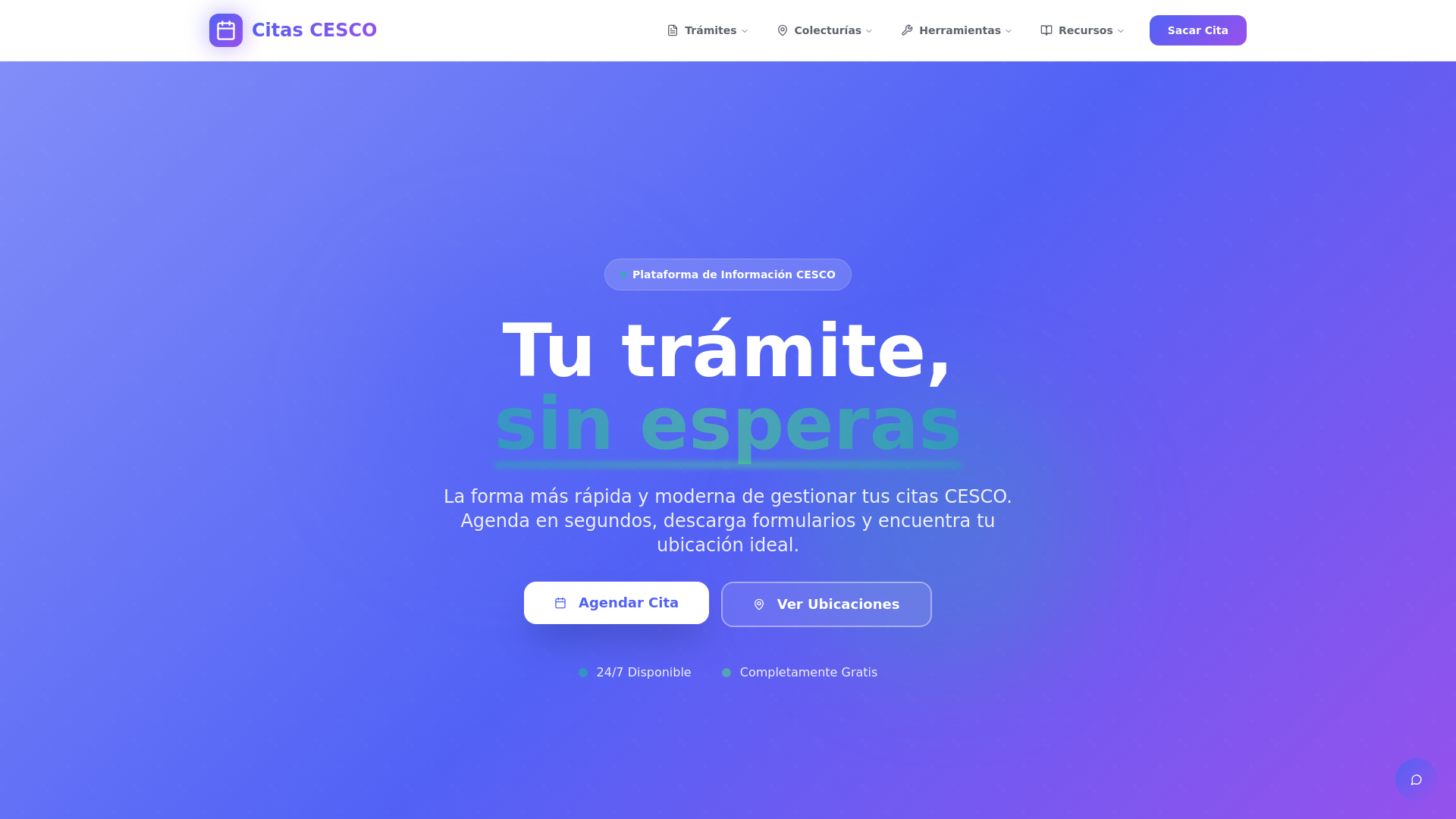 Citas CESCO - Sistema de Citas para CESCO Puerto Rico | CitasCESCO.com