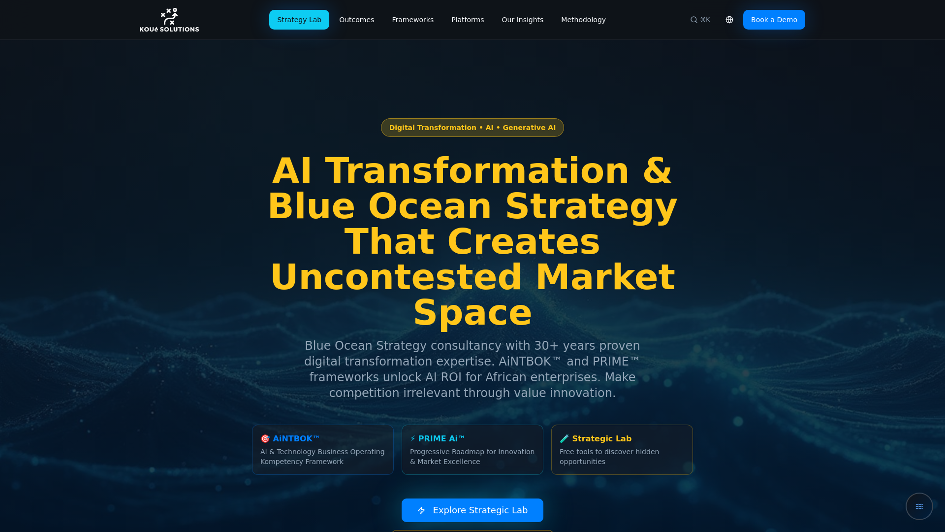AI Transformation & Blue Ocean Strategy Consultancy | Make Competition ...
