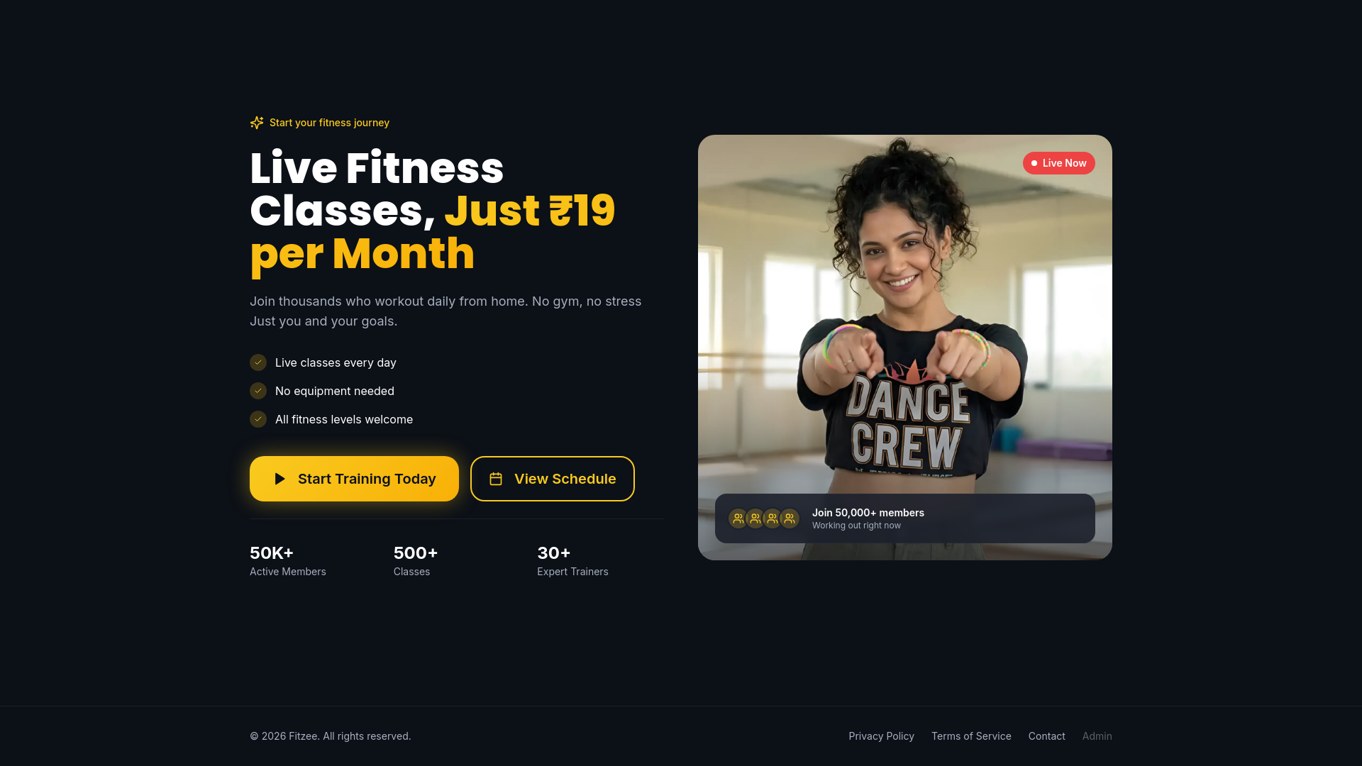 Fitzee -AI-powered Live & On-Demand Fitness Classes