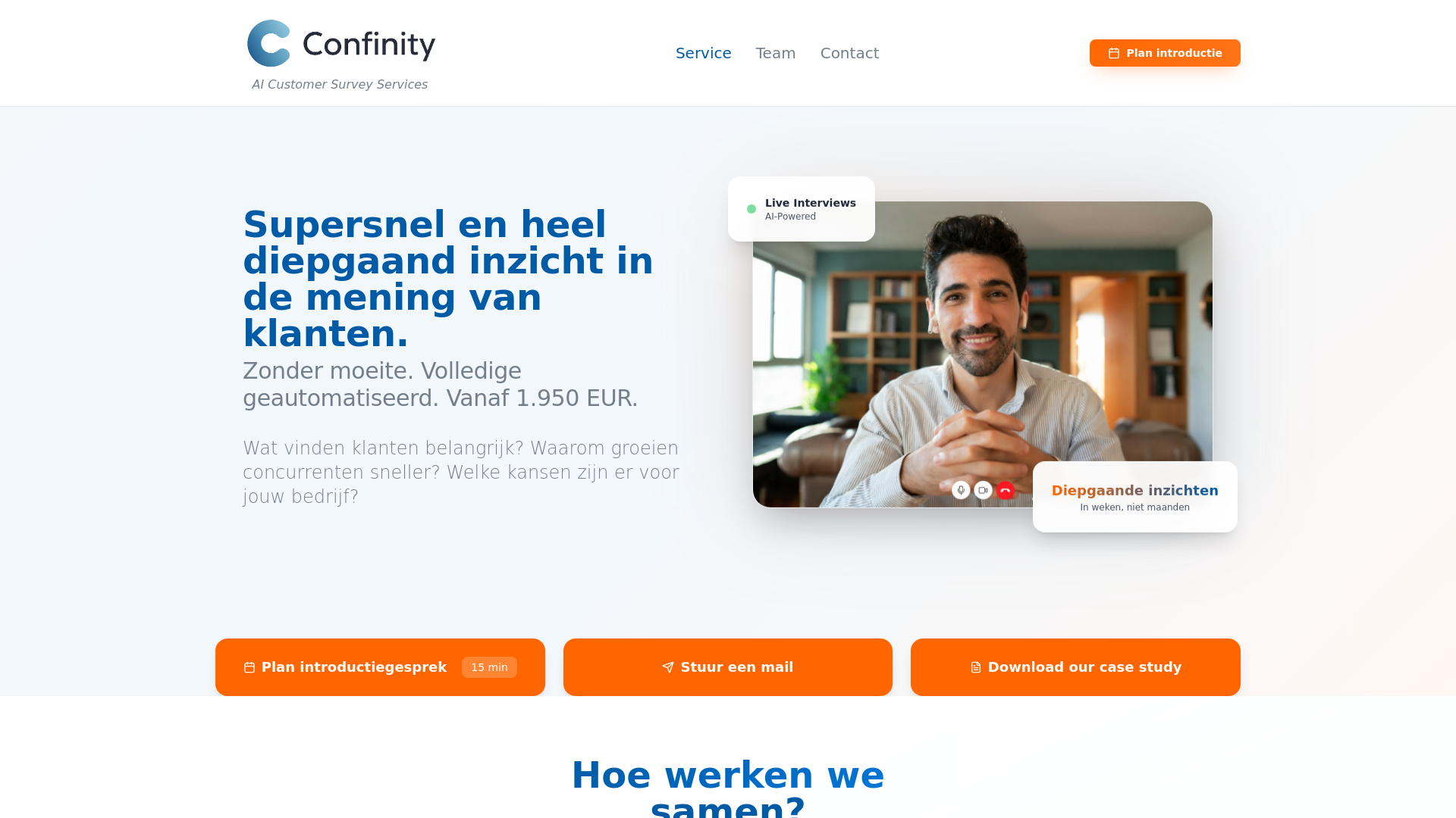 Confinity: AI Marktonderzoek
