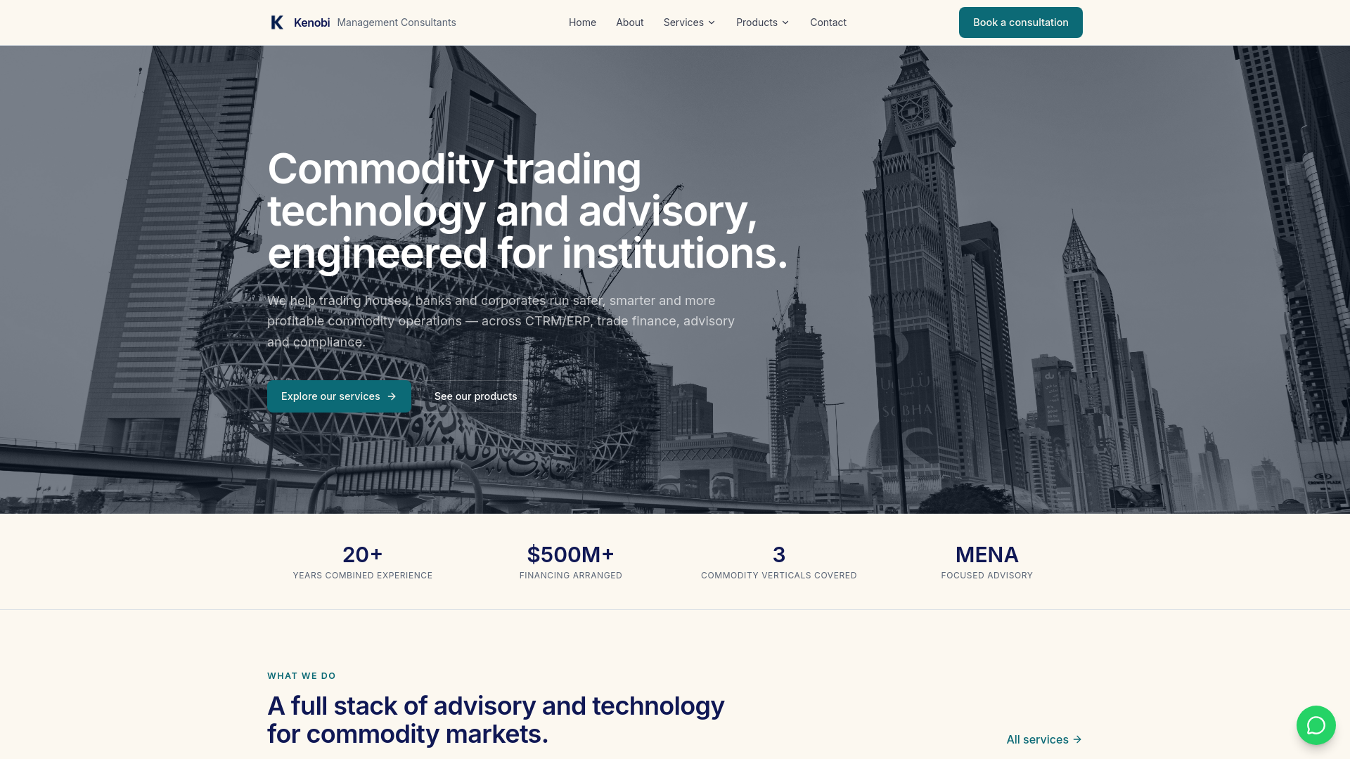 Veridian CTRM — Commodity Trade & Risk Management | Kenobi