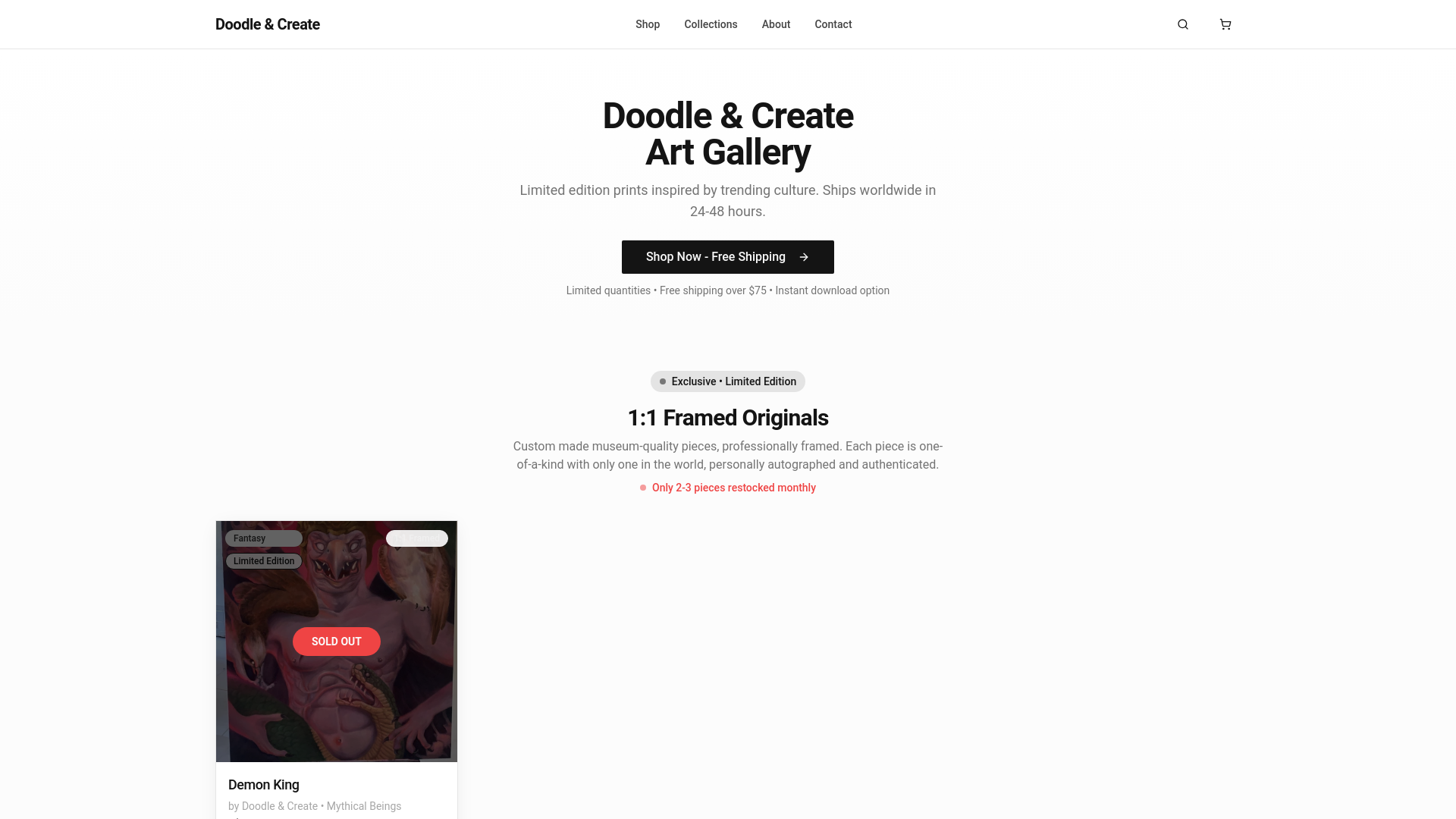 Doodle & Create | Contemporary Art Gallery