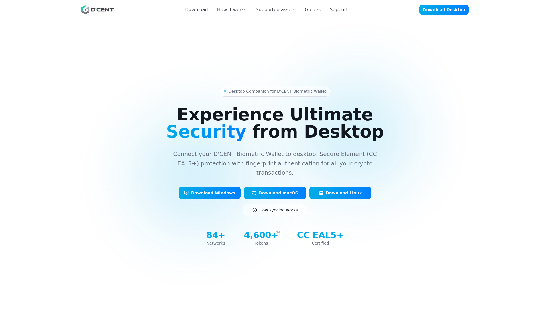 D'CENT Desktop - Secure Cryptocurrency Wallet Companion