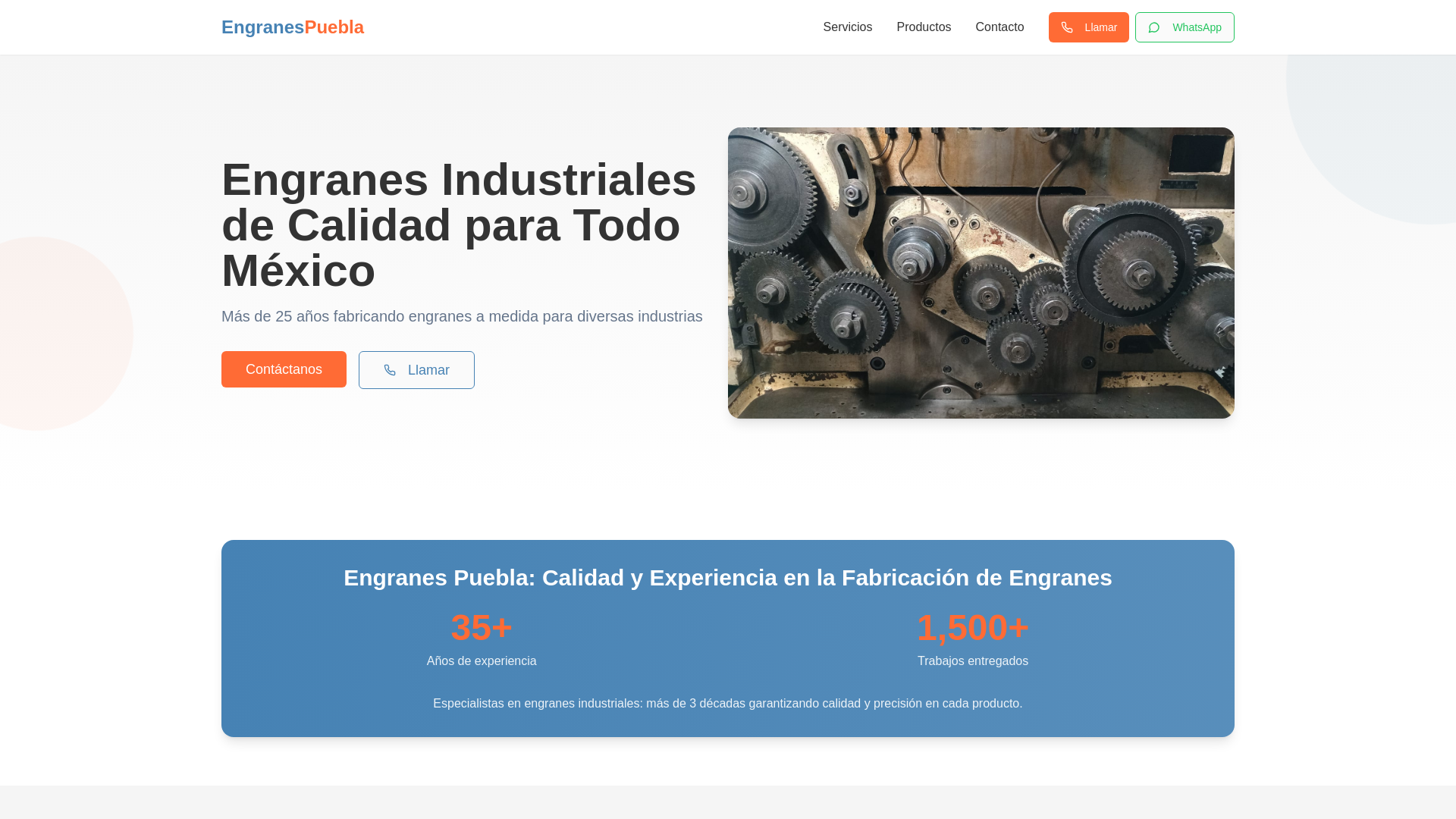 Engranes Puebla - Fabricación de Engranes Industriales