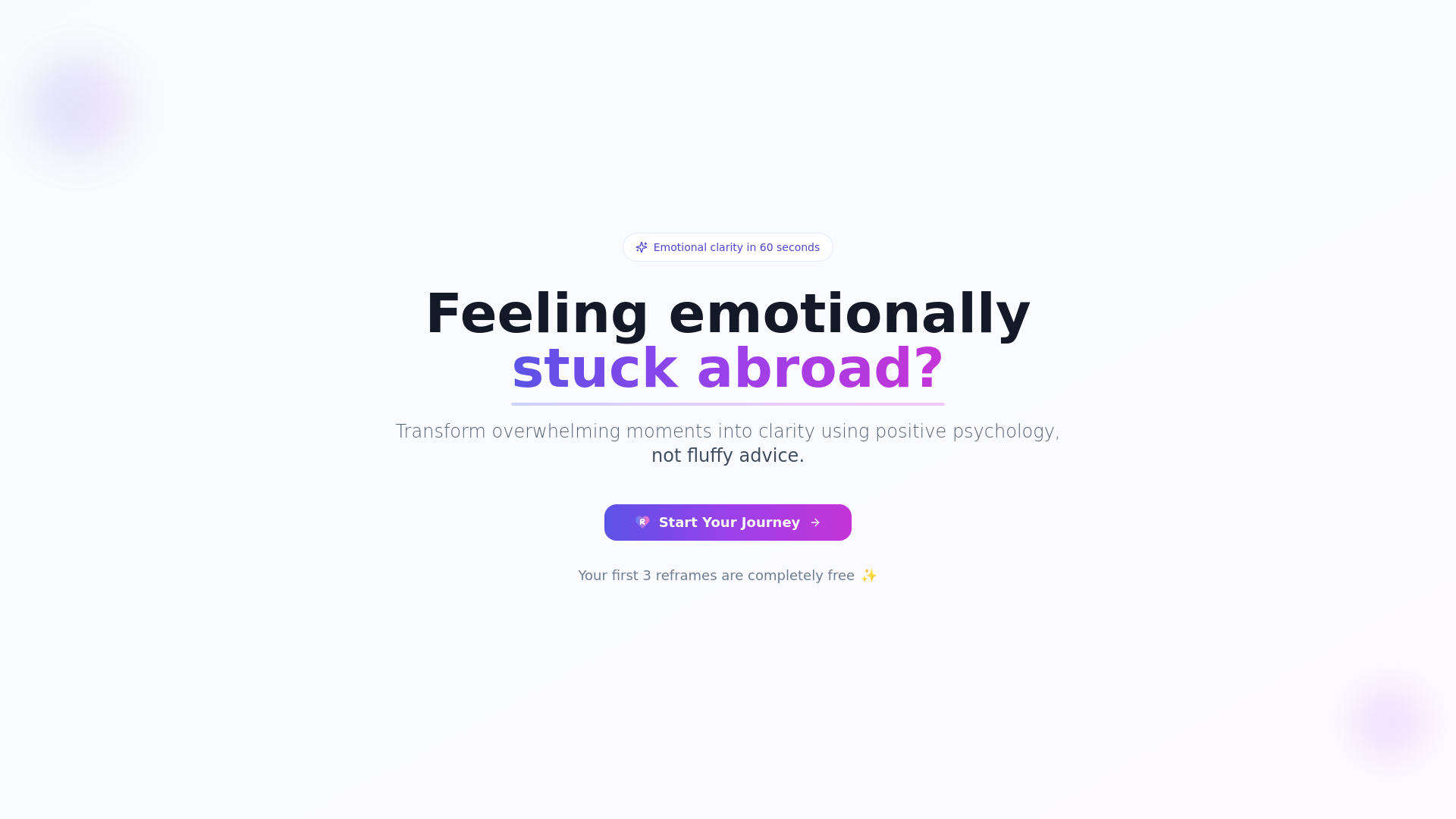 Reframe-it Tool for Expats