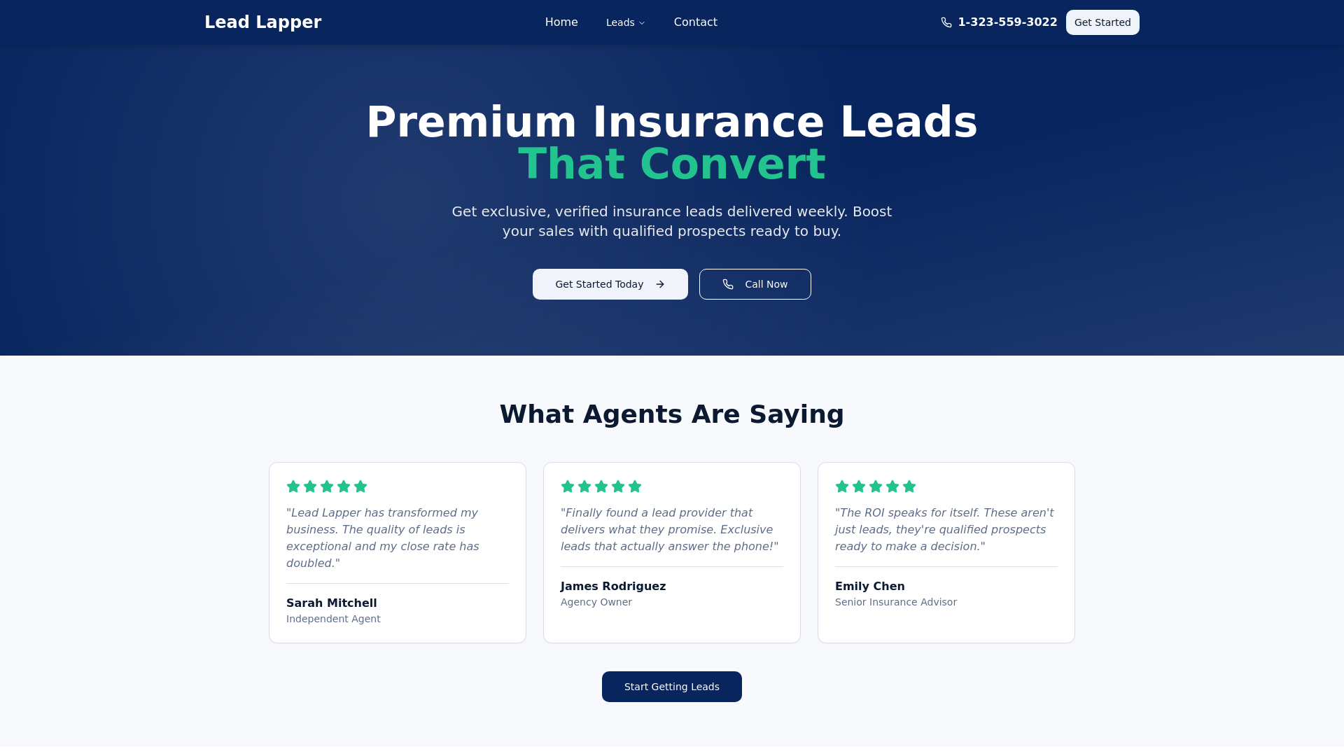 Lead Lapper - Premium Insurance Leads That Convert