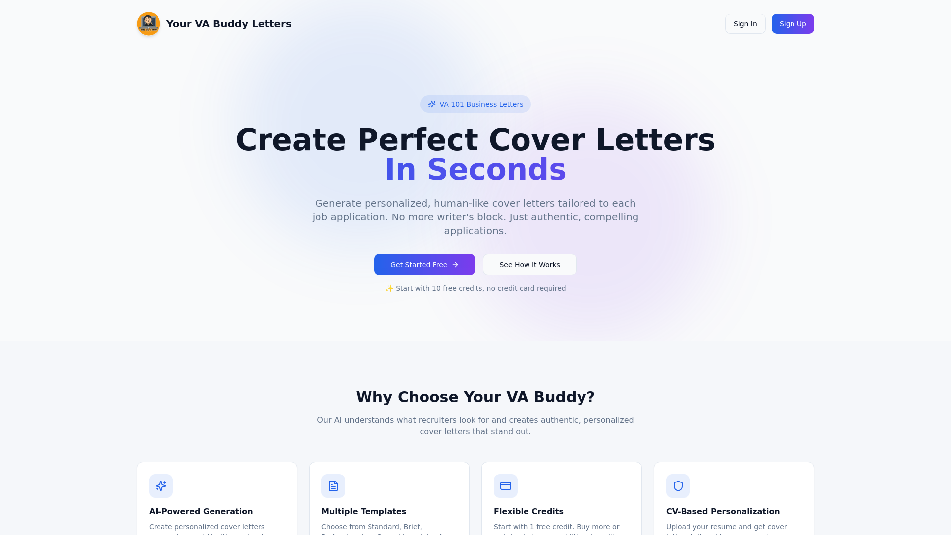 Your VA Buddy Letters