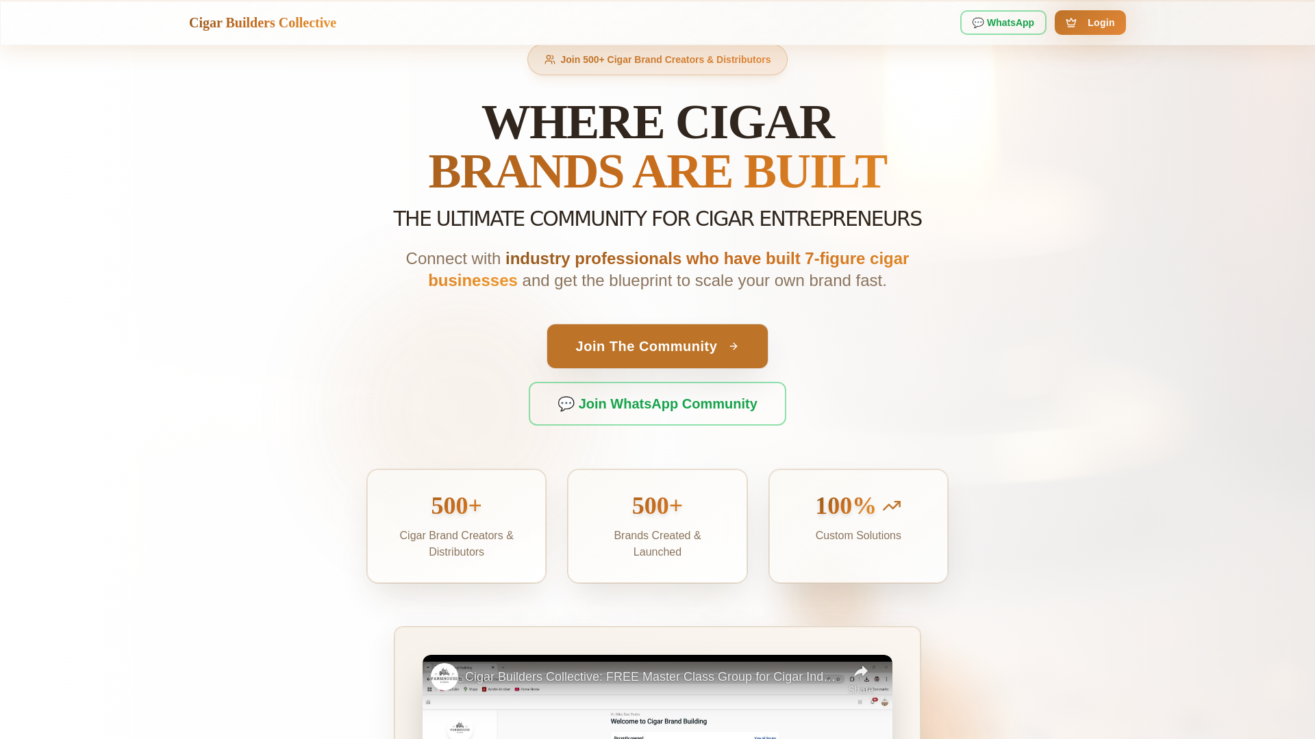 Cigar Builders Collective | Premium Cigar Networking Group & Business Mastermind