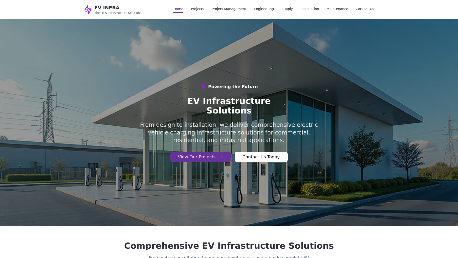 EV INFRA - Professional EV Infrastructure Solutions