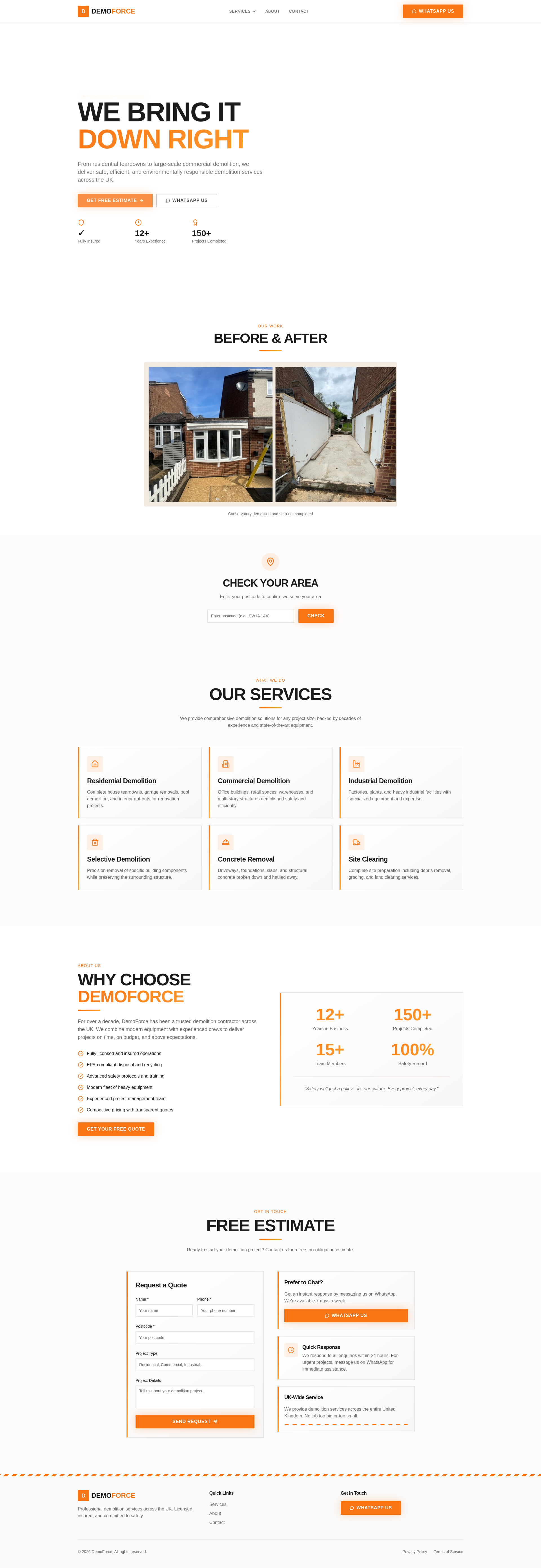 DemoForce | Professional Demolition Services UK | Free Quotes