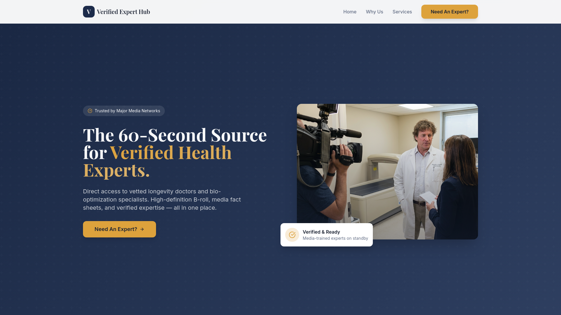 Verified Expert Hub | The 60-Second Source for Health Experts