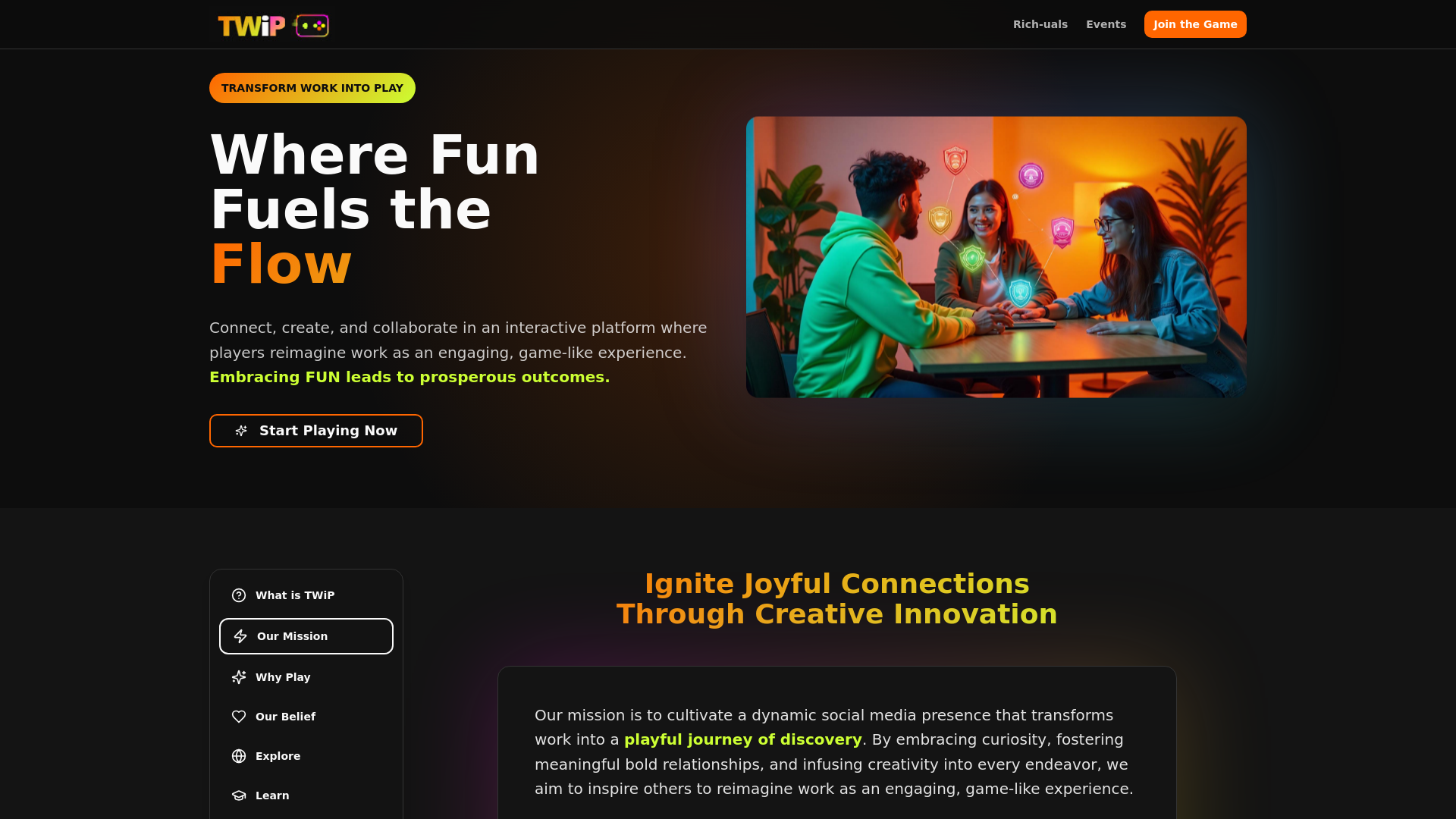 TWiP - Transform Work into Play