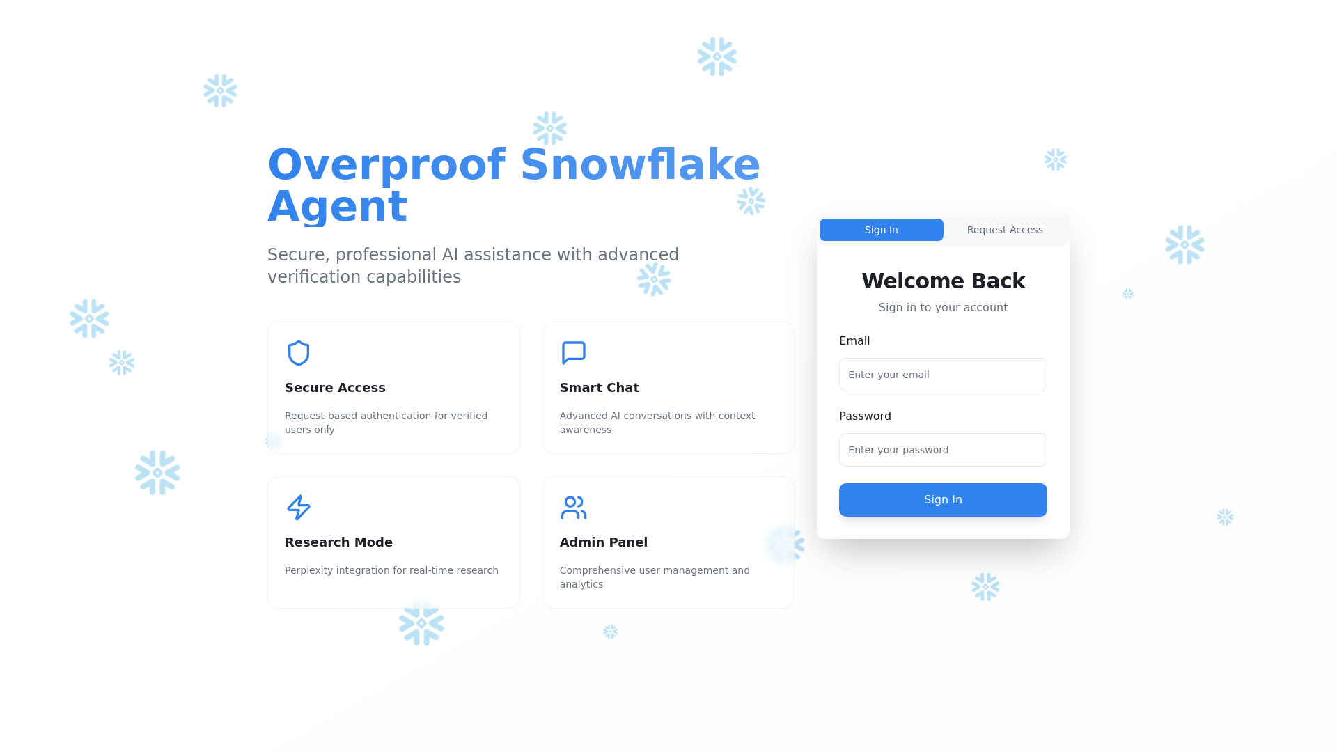 Snowflake Agent - Secure AI Assistant