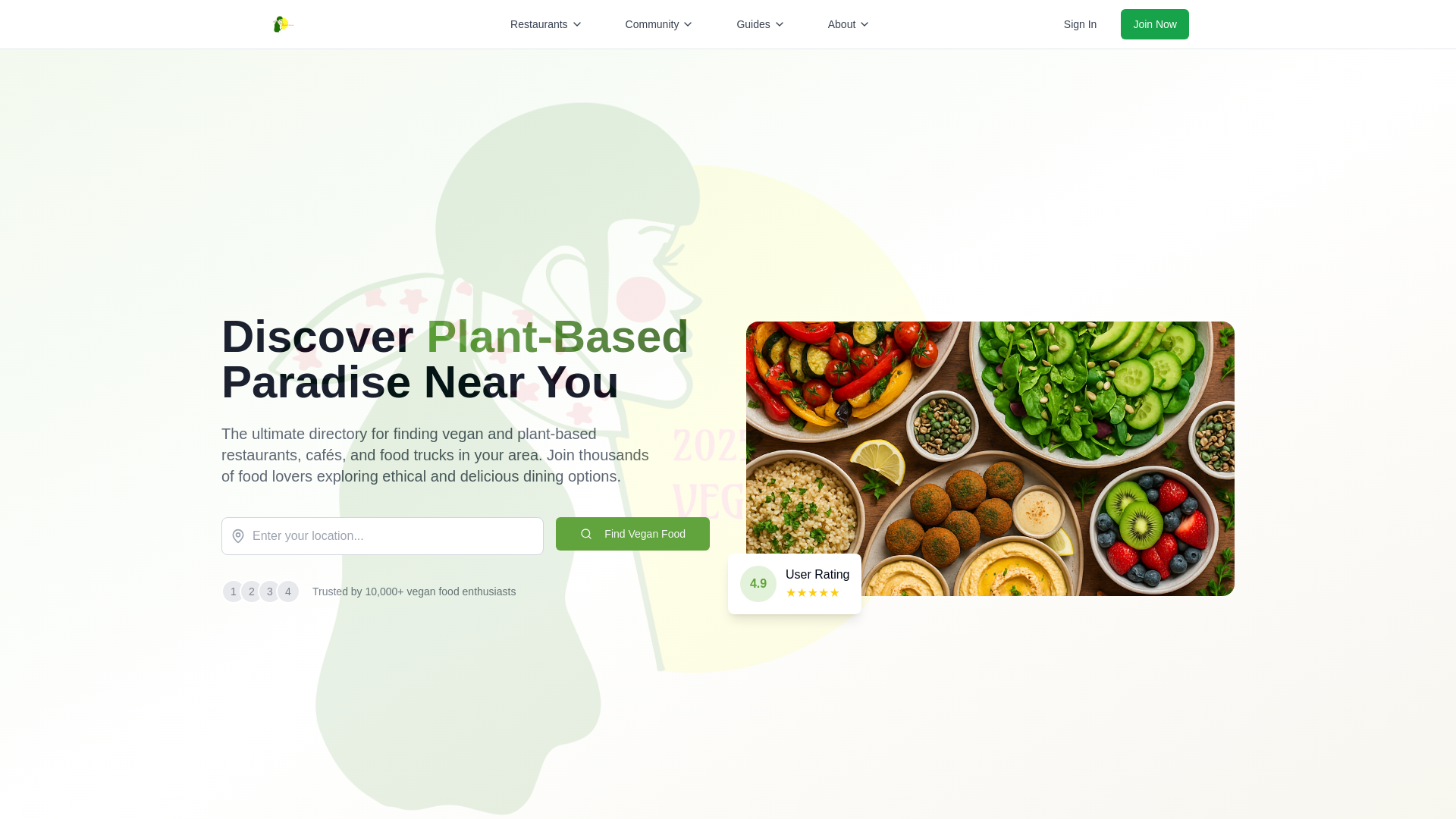 VeganFoodieFinder - Discover Plant-Based Paradise Near You