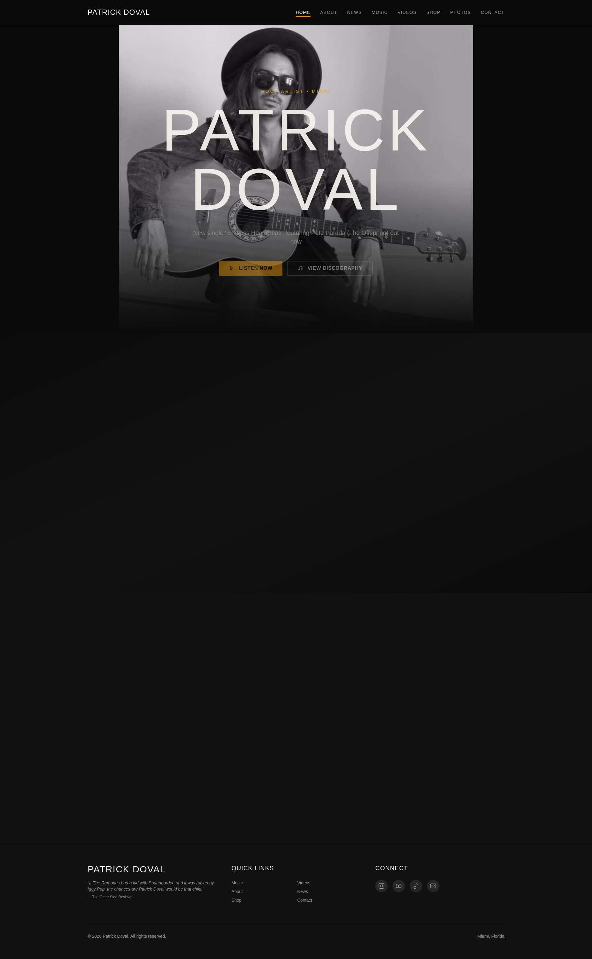 Patrick Doval | Rock Artist from Miami