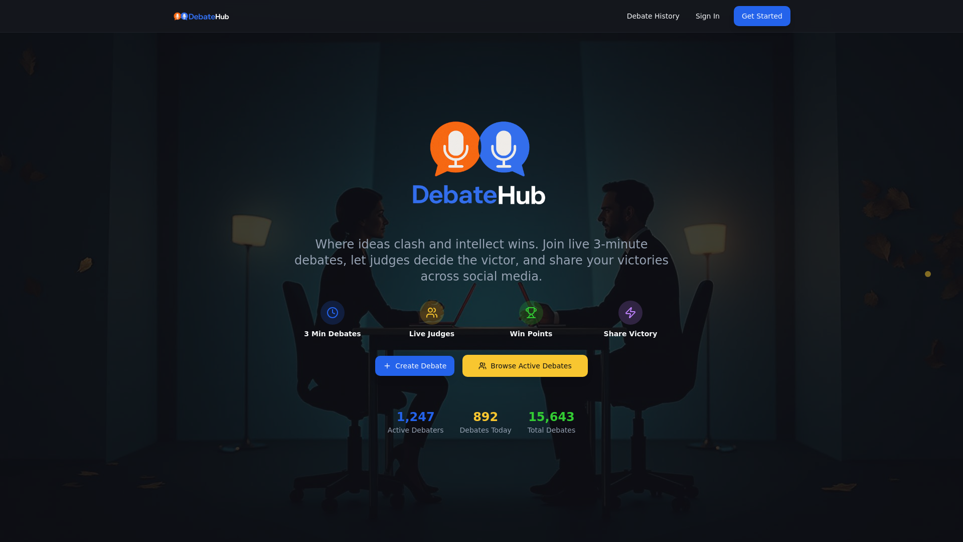 Debate Hubs - Live Intellectual Debates & Competitions