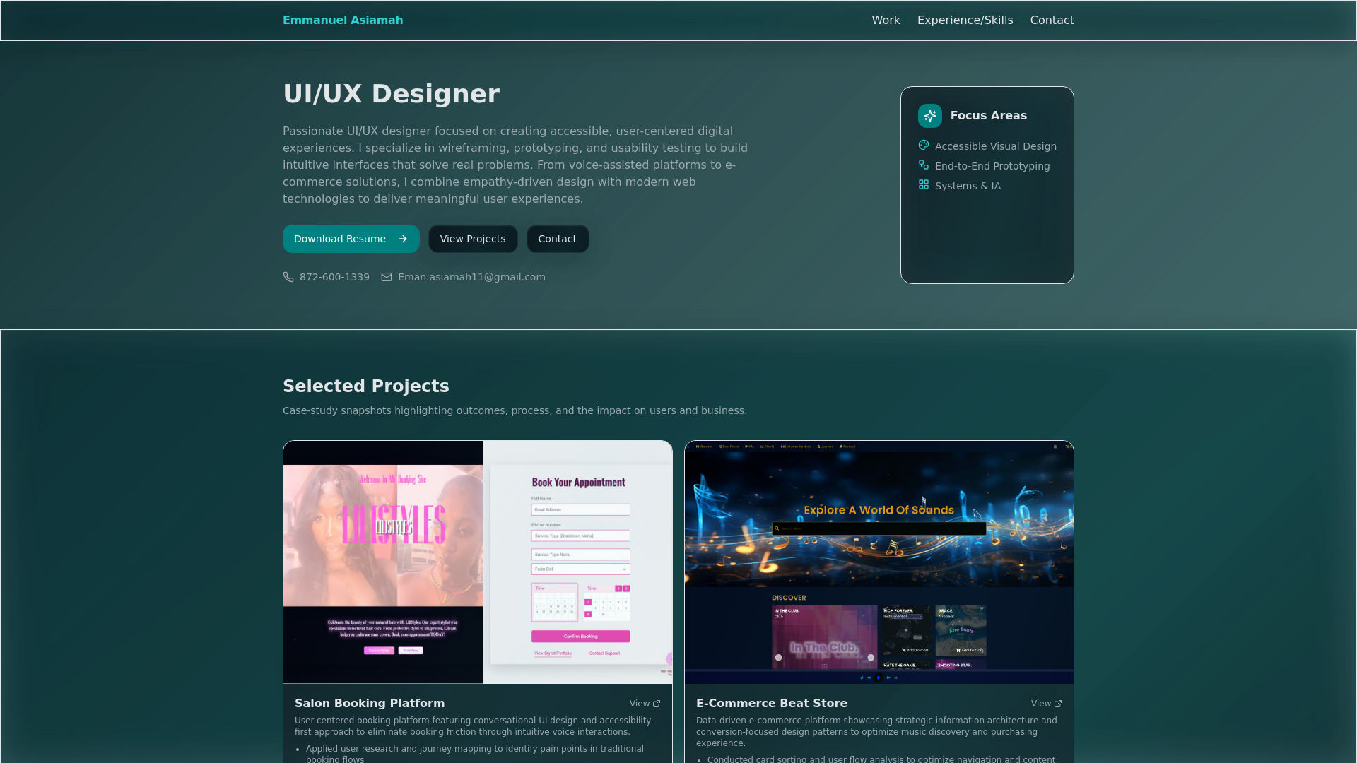 Emmanuel Asiamah — Portfolio