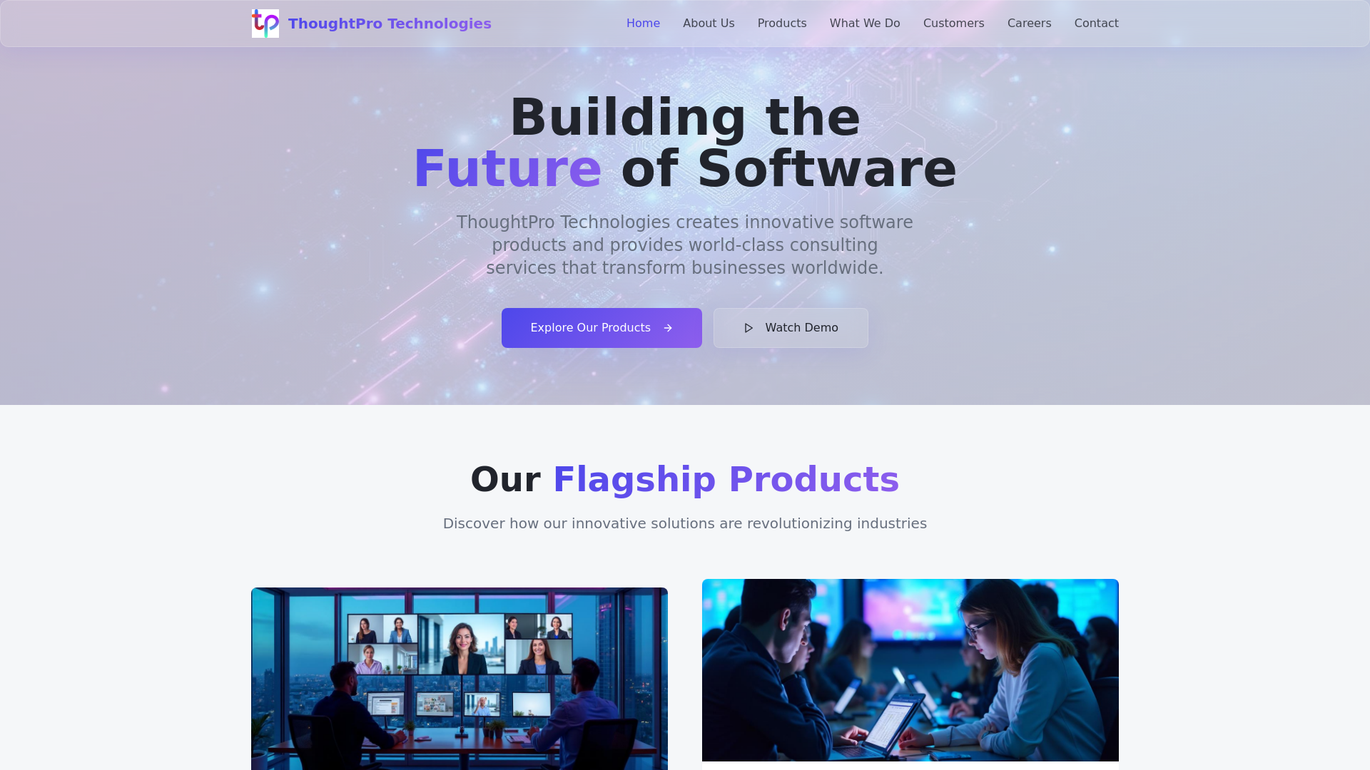 ThoughtPro Technologies - Innovative Software Solutions