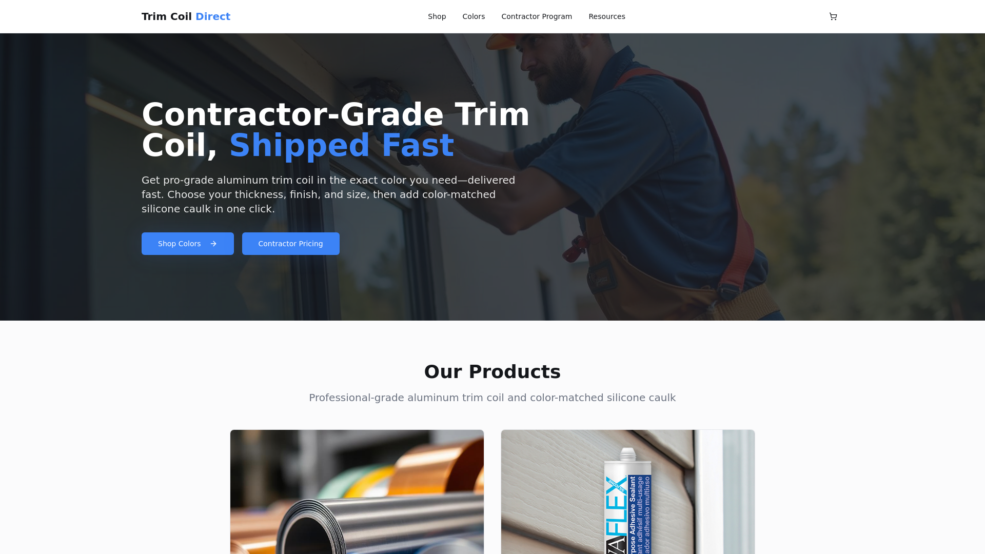 Trim Coil Direct | Contractor-Grade Aluminum Trim Coil