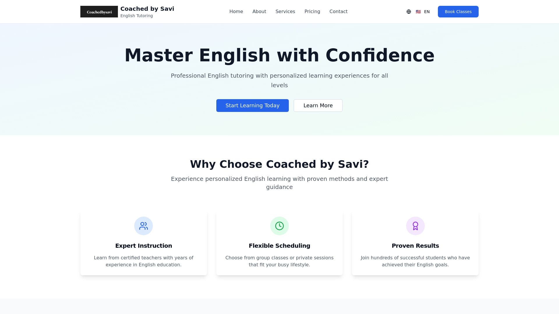 CoachedbySavi: Online English language classes with Coach Savi