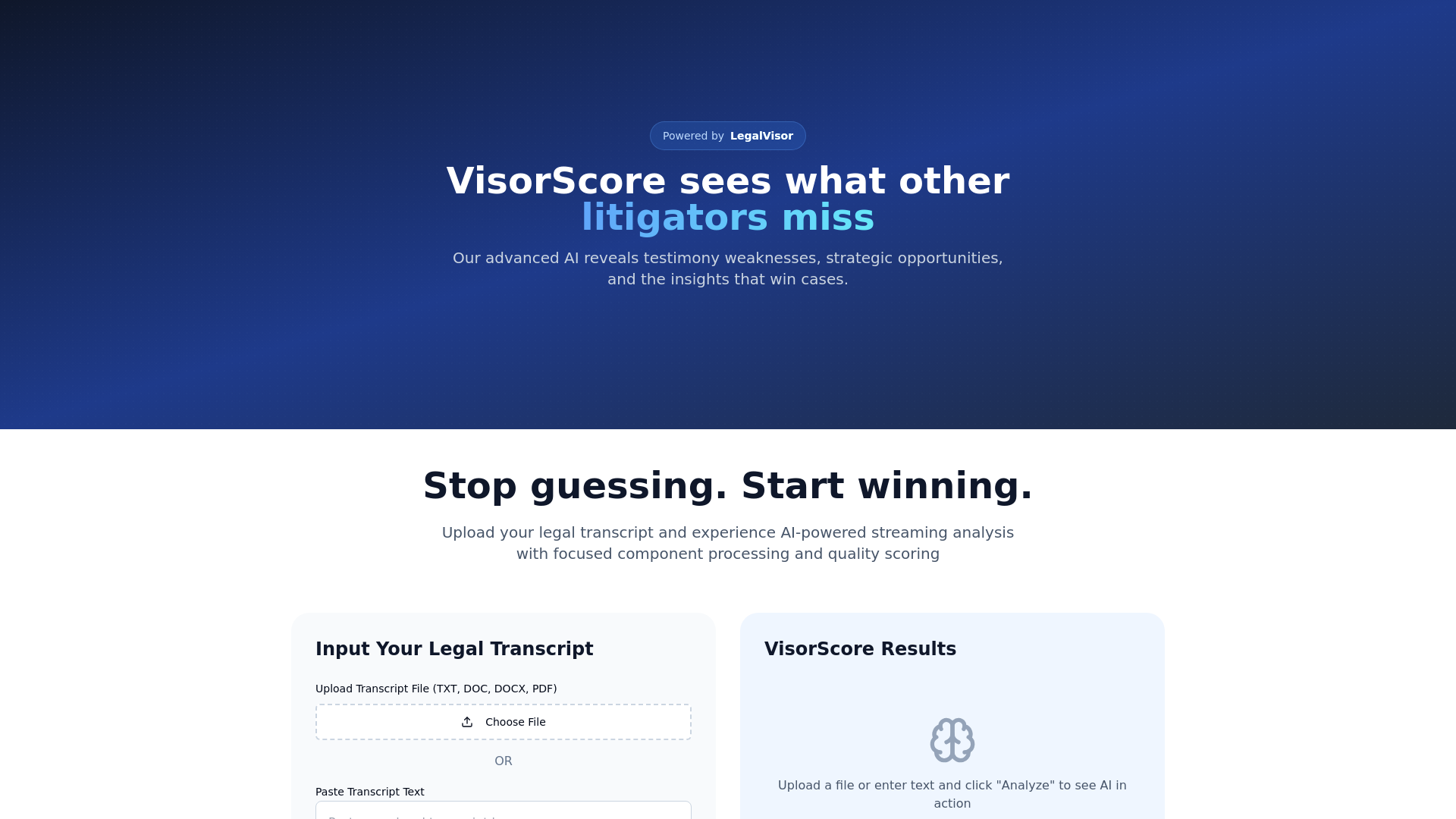 Verbit Legal Visor - Transform Legal Audio into Actionable Intelligence