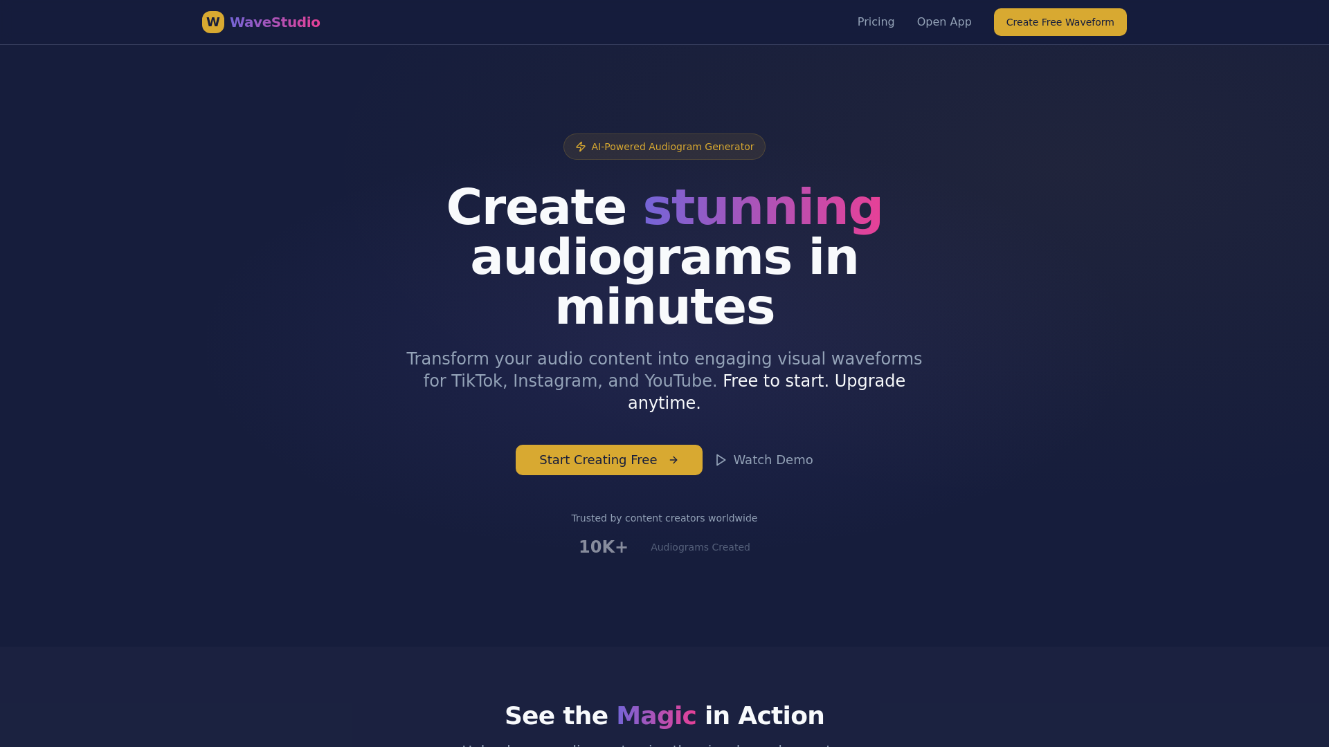 WaveStudio - Create Stunning Audiograms