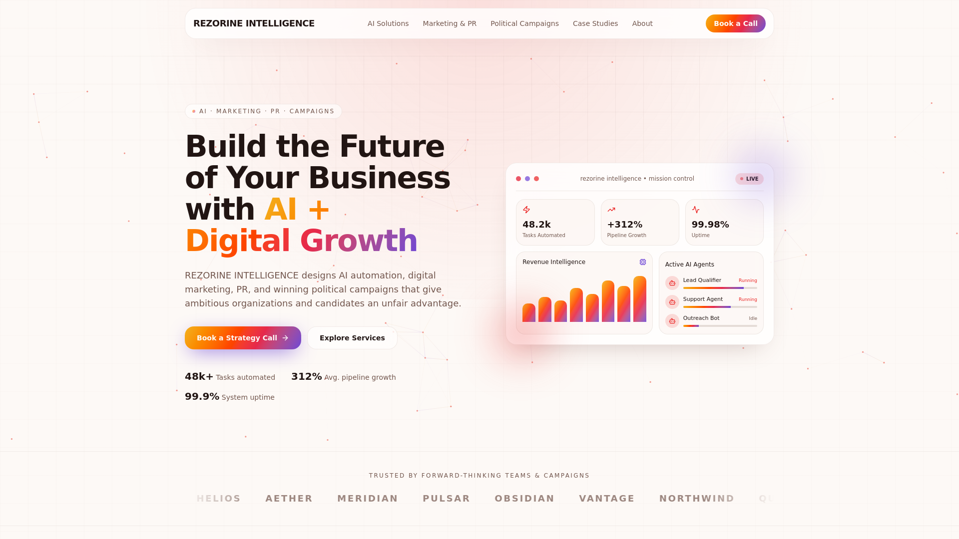 REZORINE INTELLIGENCE — AI & Digital Marketing Growth