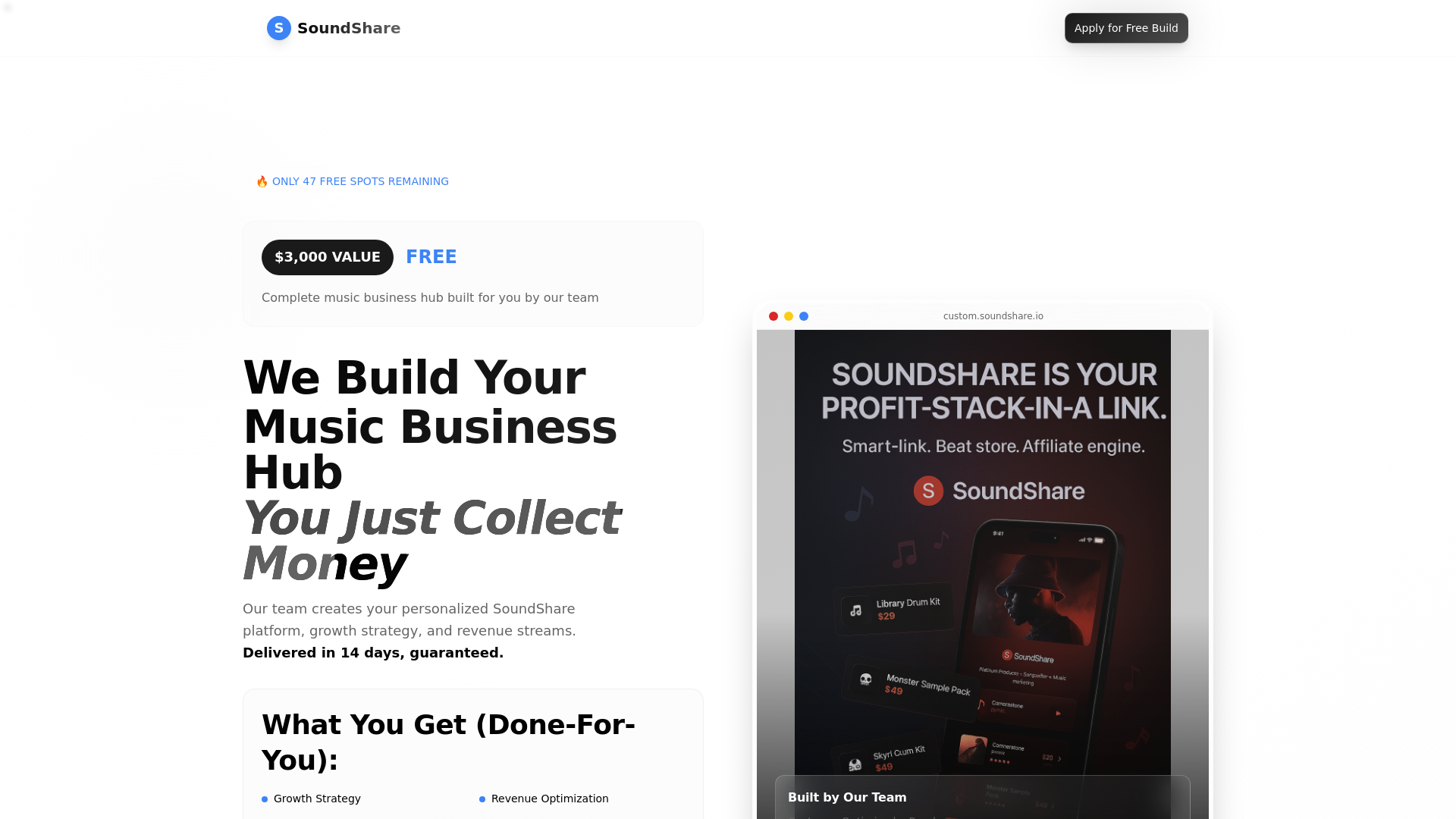 SoundShare - The link in bio for music creators