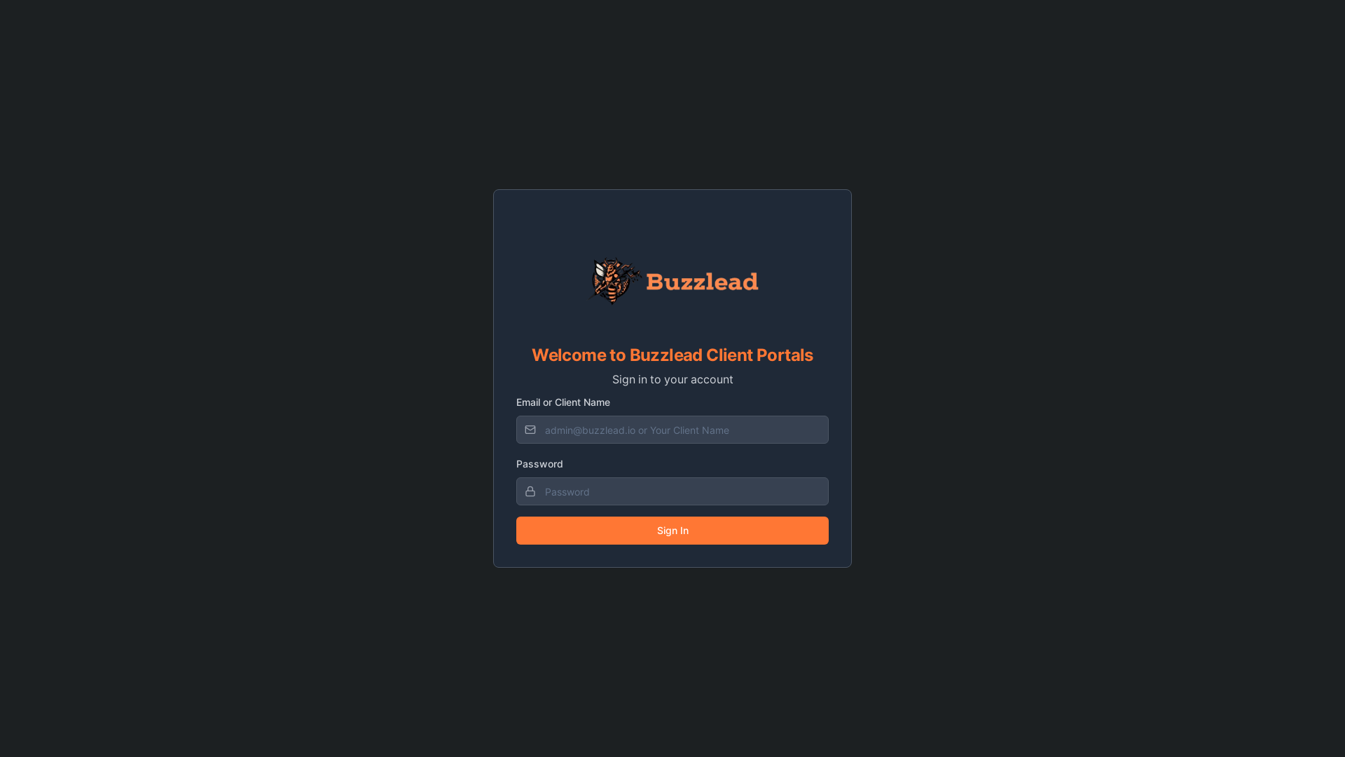 Buzzlead Client Portals