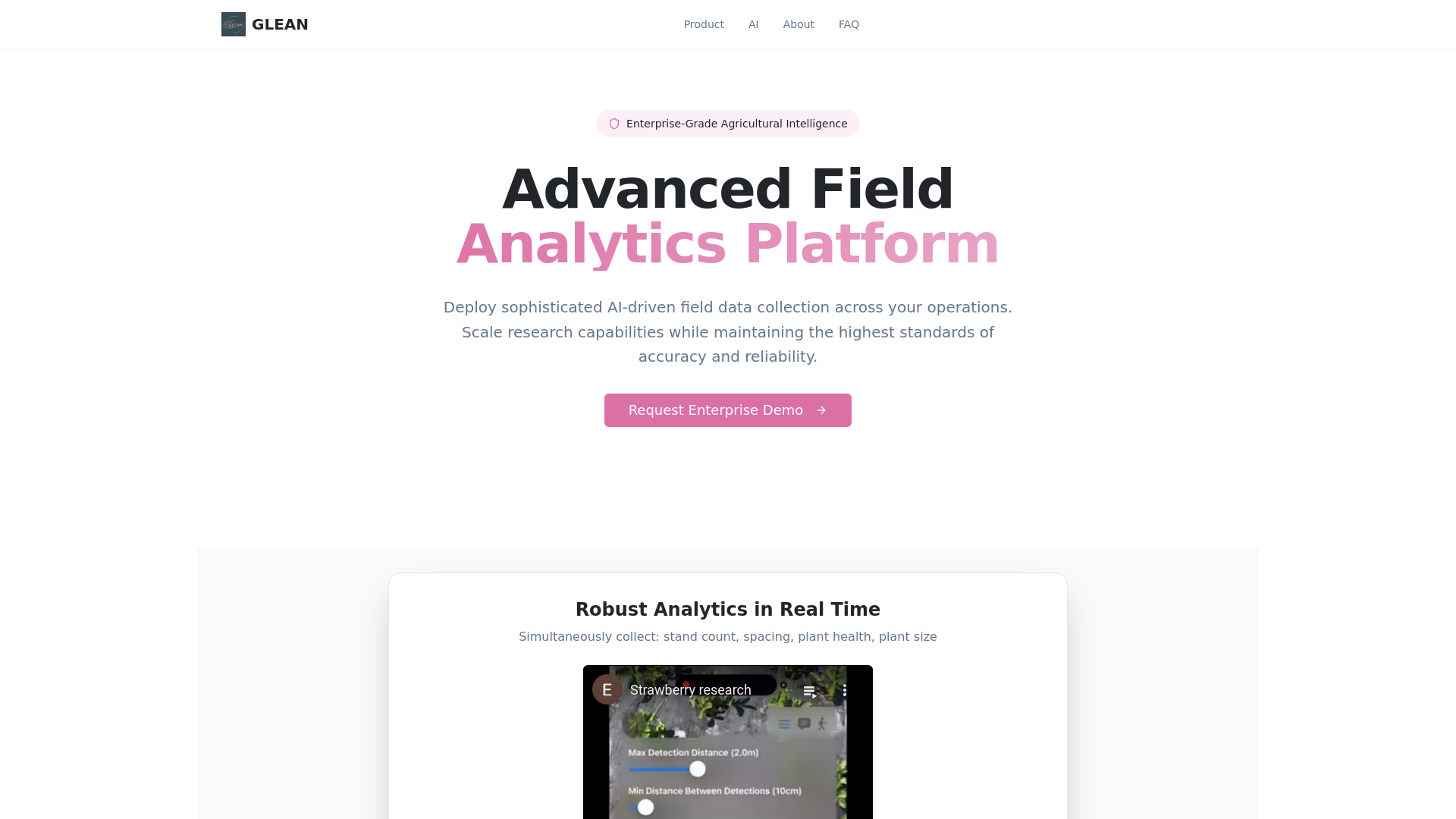 Glean - AI-Powered Agricultural Field Data Collection