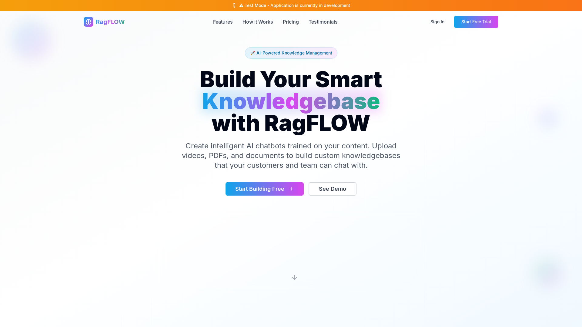 RagFLOW - Next-Gen AI Document Processing