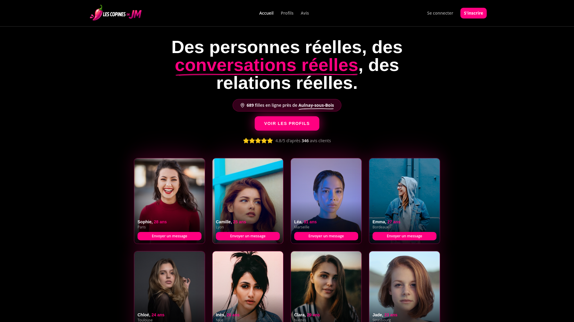 Les Copines de JM - Site de rencontre sans prise de tête