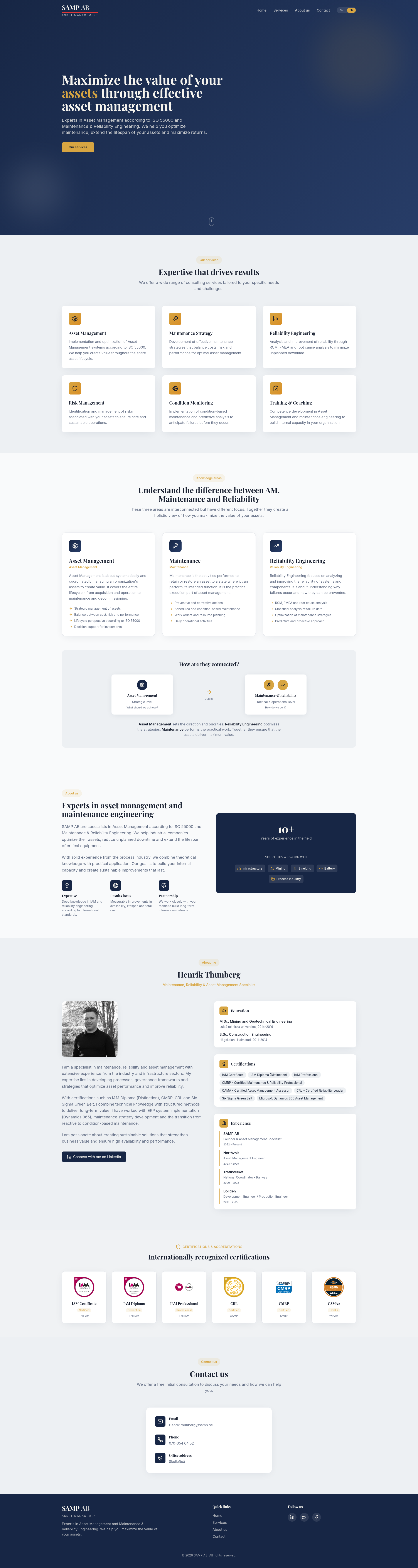 SAMP AB - Asset Management