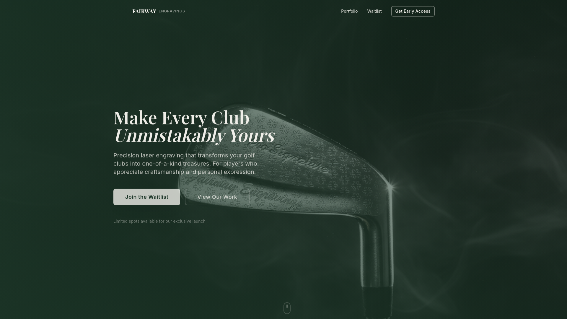 Fairway Engravings | Premium Custom Golf Club Engraving