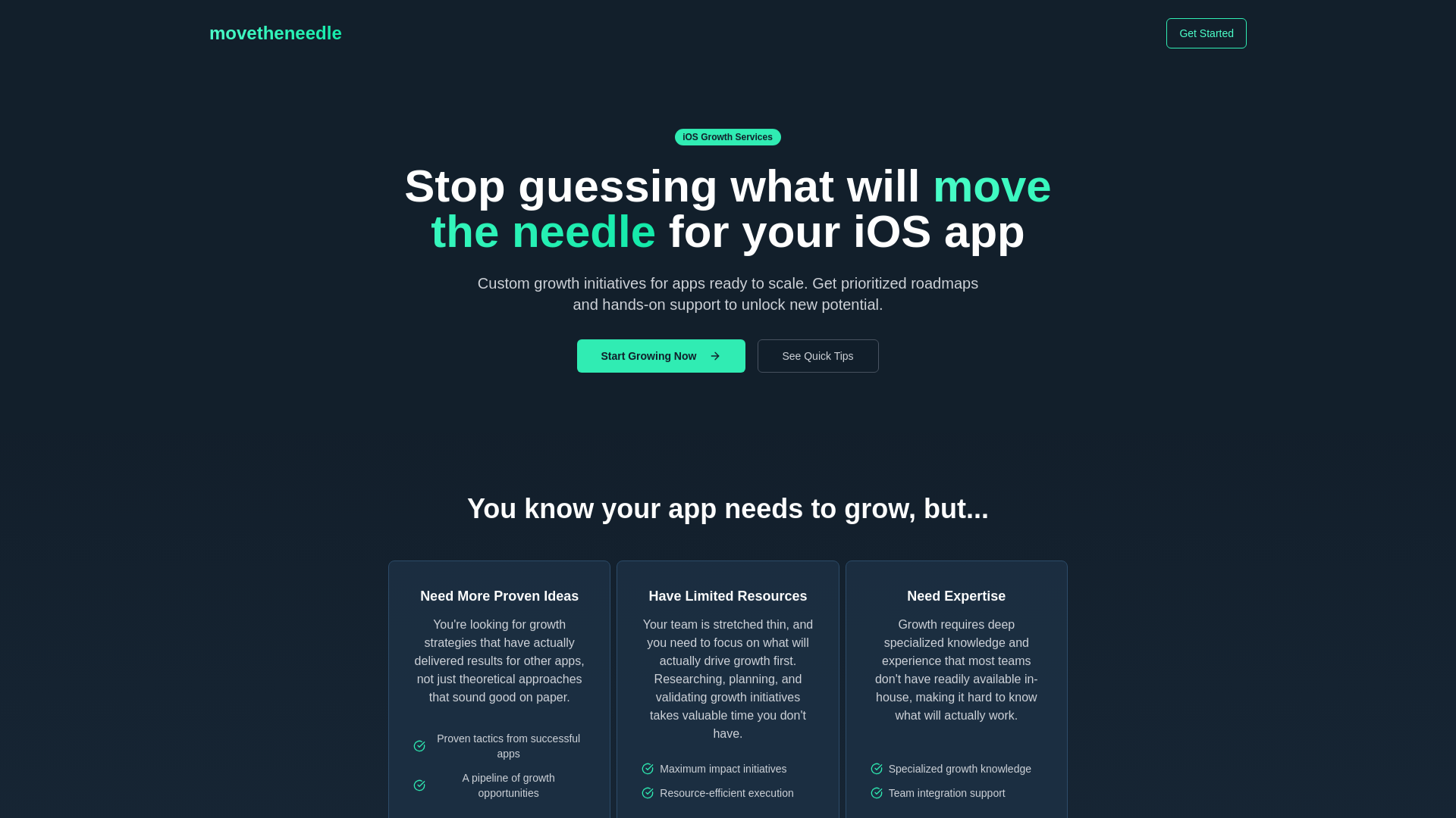 Move The Needle - iOS Growth Consulting