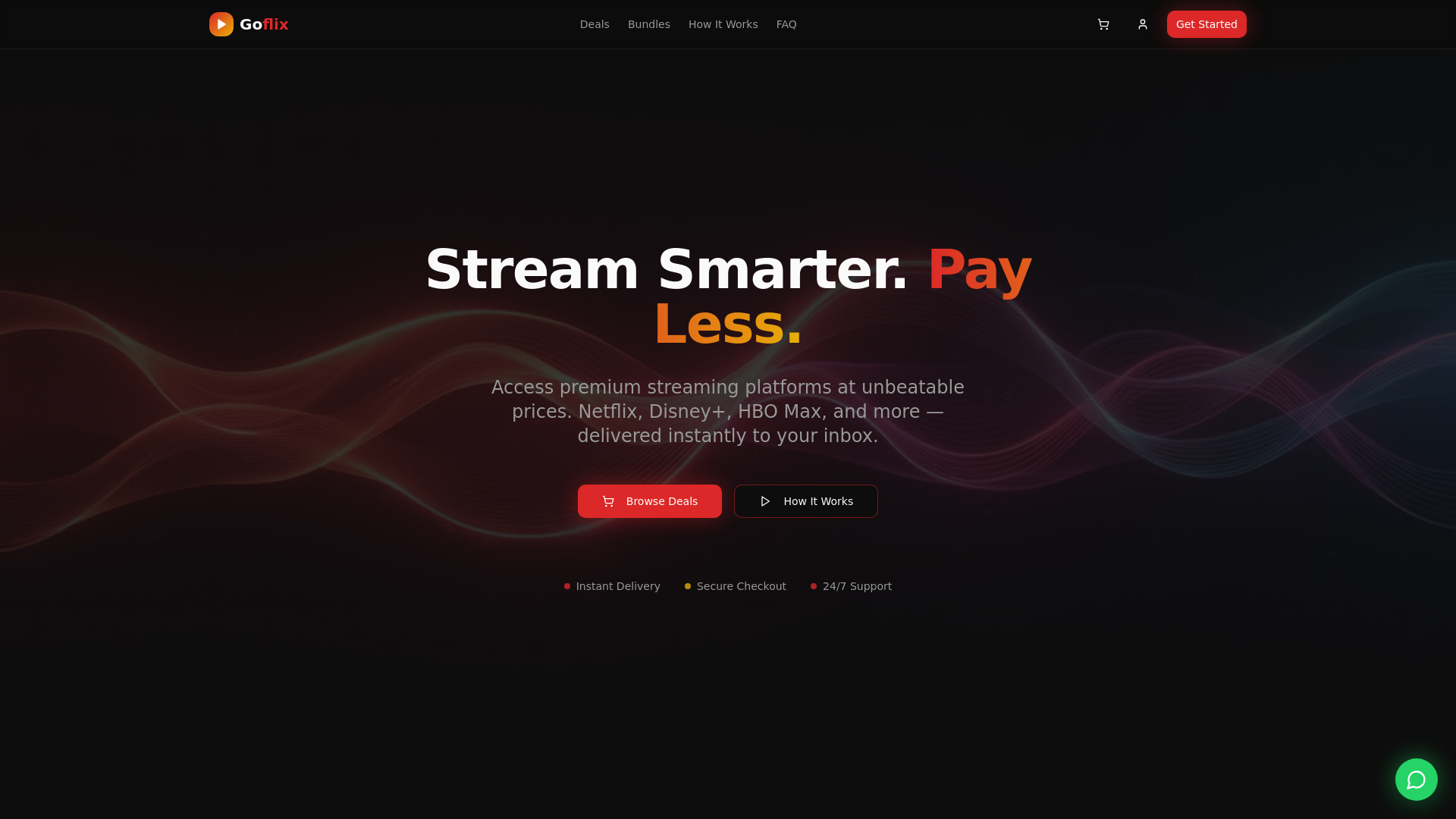 Goflix - Stream Smarter, Pay Less | Premium Streaming Deals