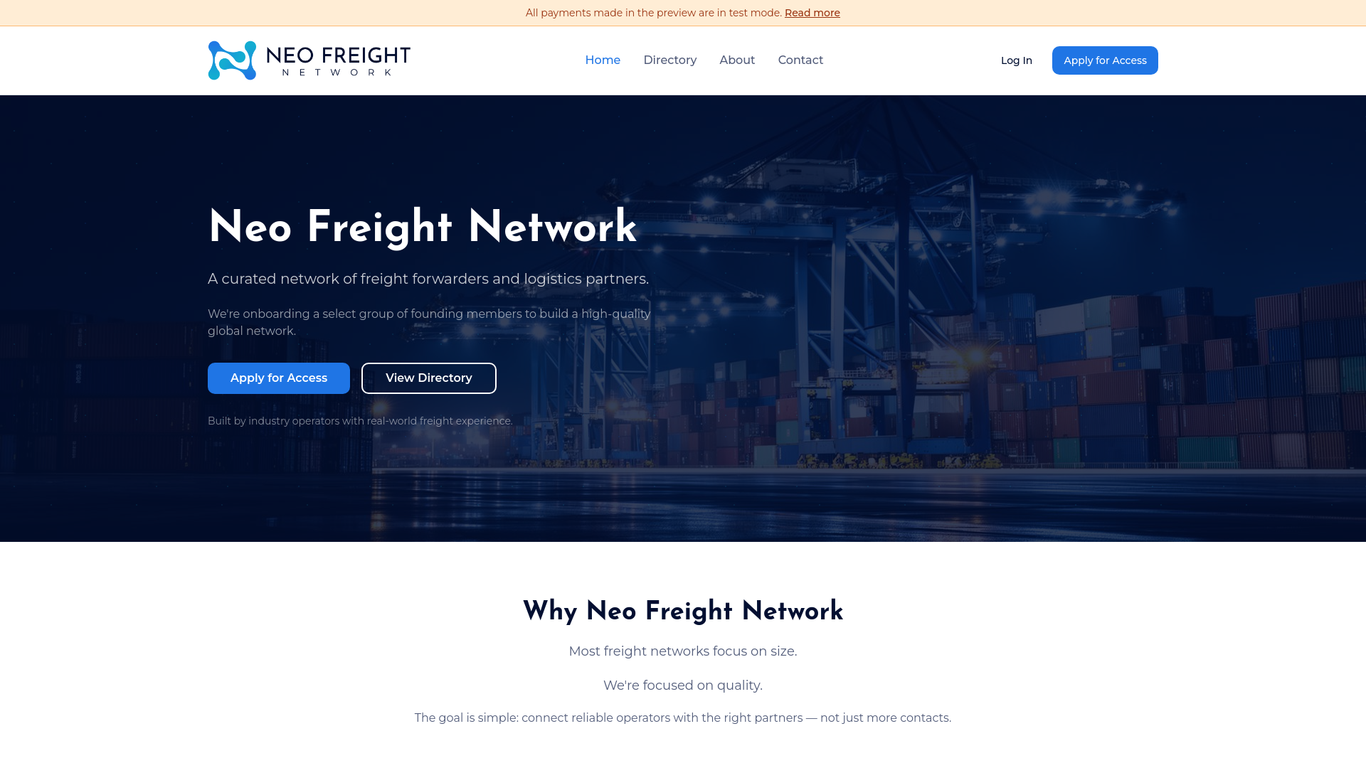 Neo Freight Network | Global Freight Directory