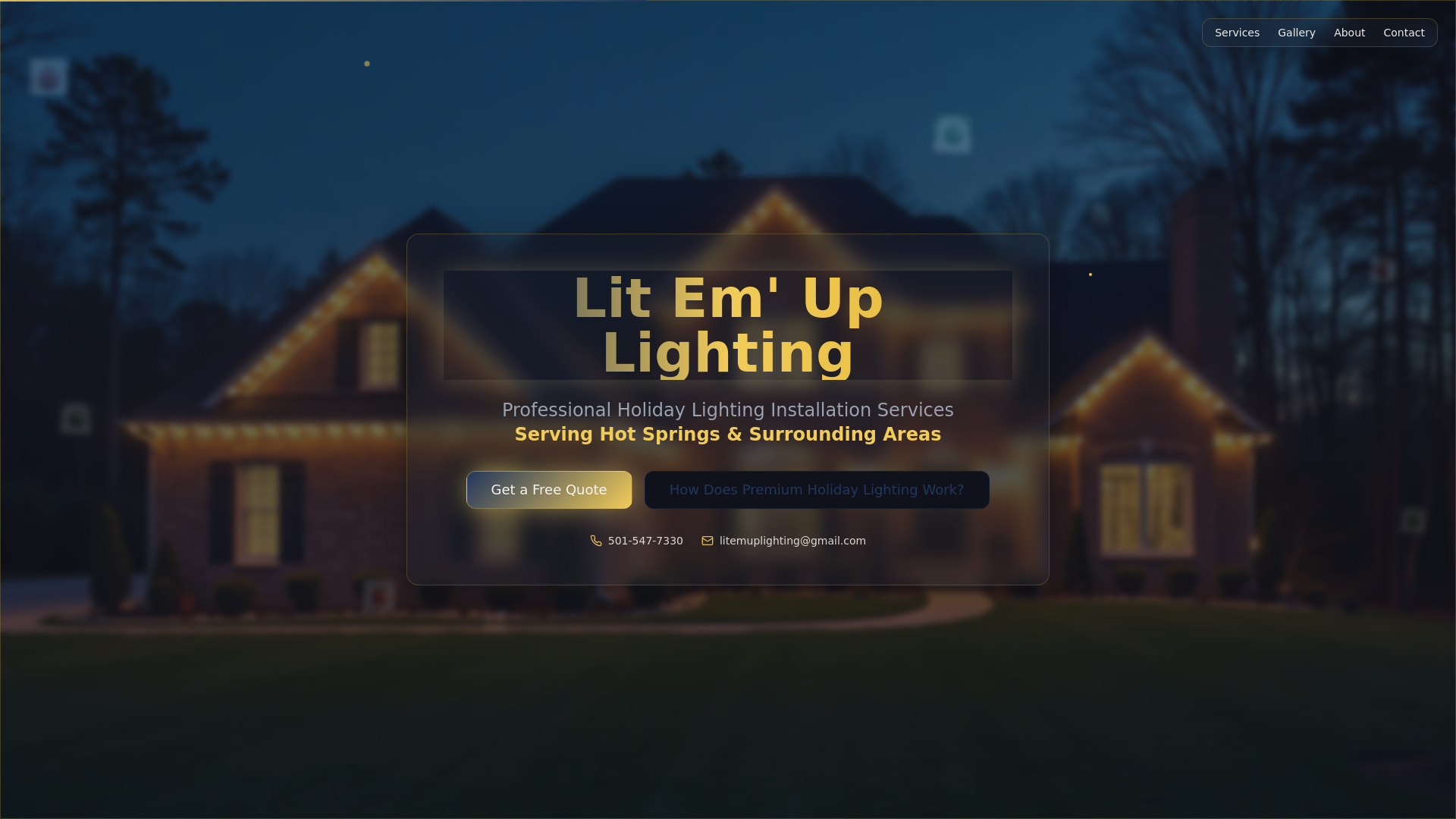 Lit Em' Up Lighting - Christmas Light Installation Hot Springs AR