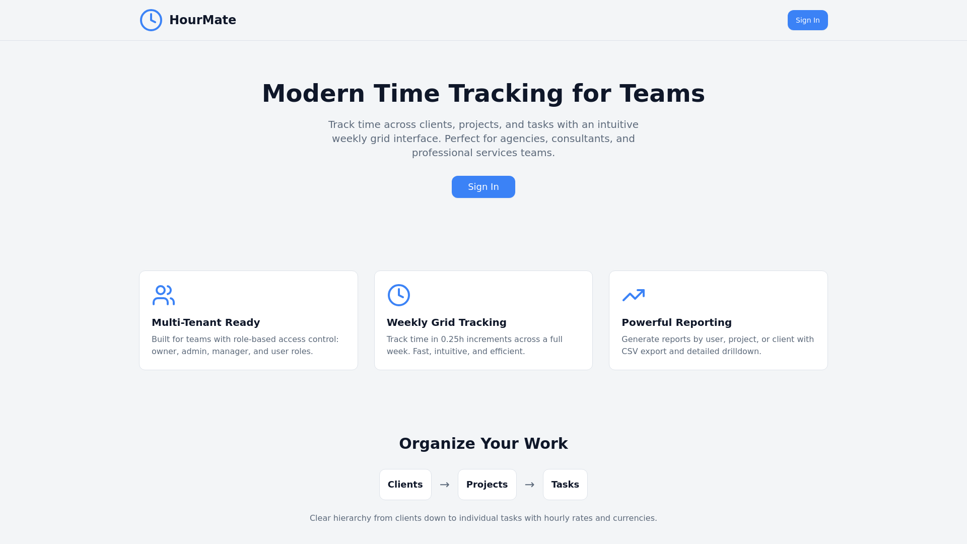 HourMate.app - Professional Time Logging System