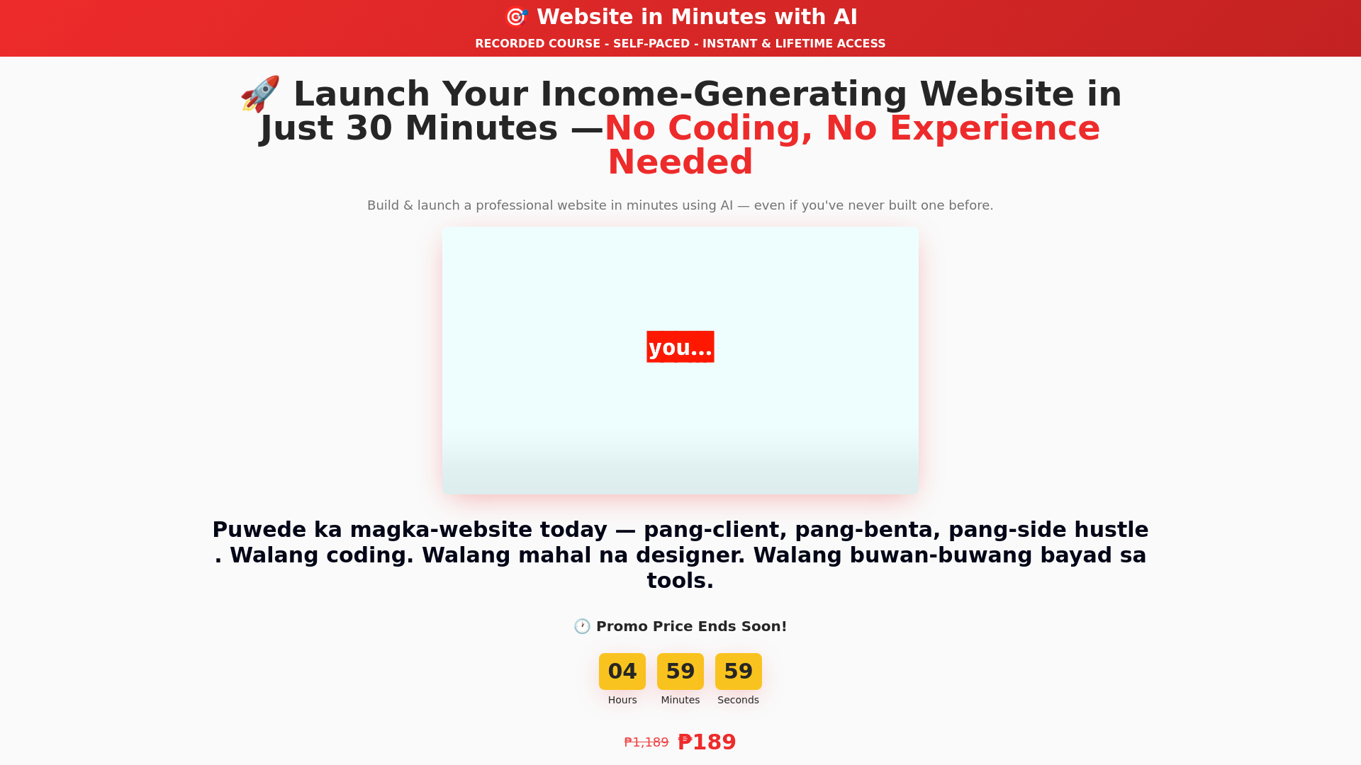 Website in Minutes