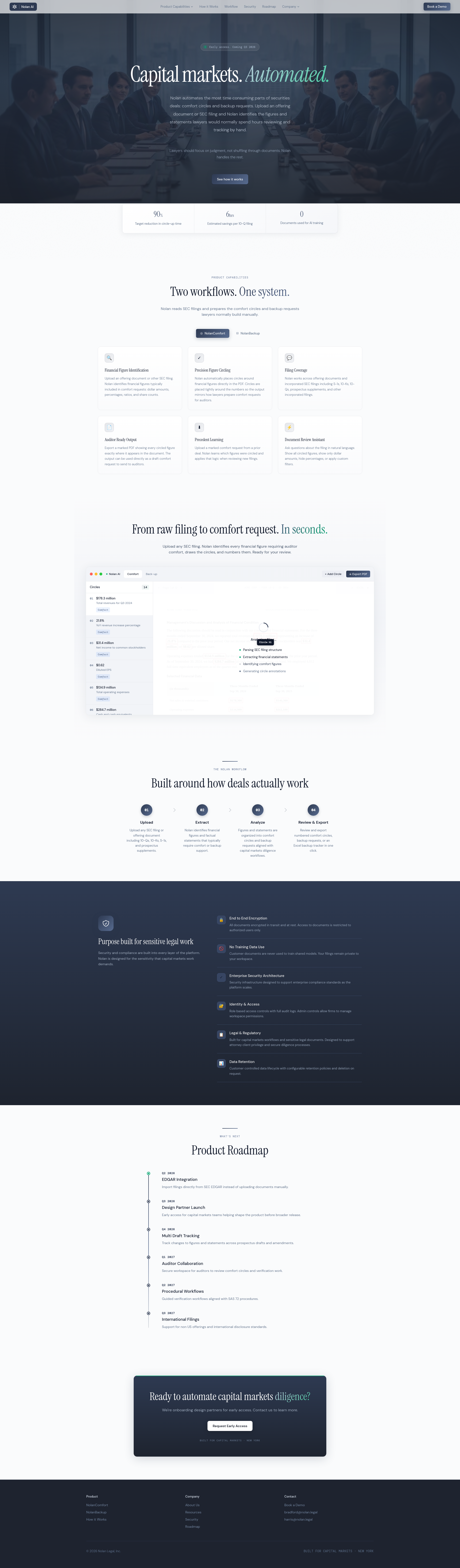 Nolan | Capital Markets. Automated.