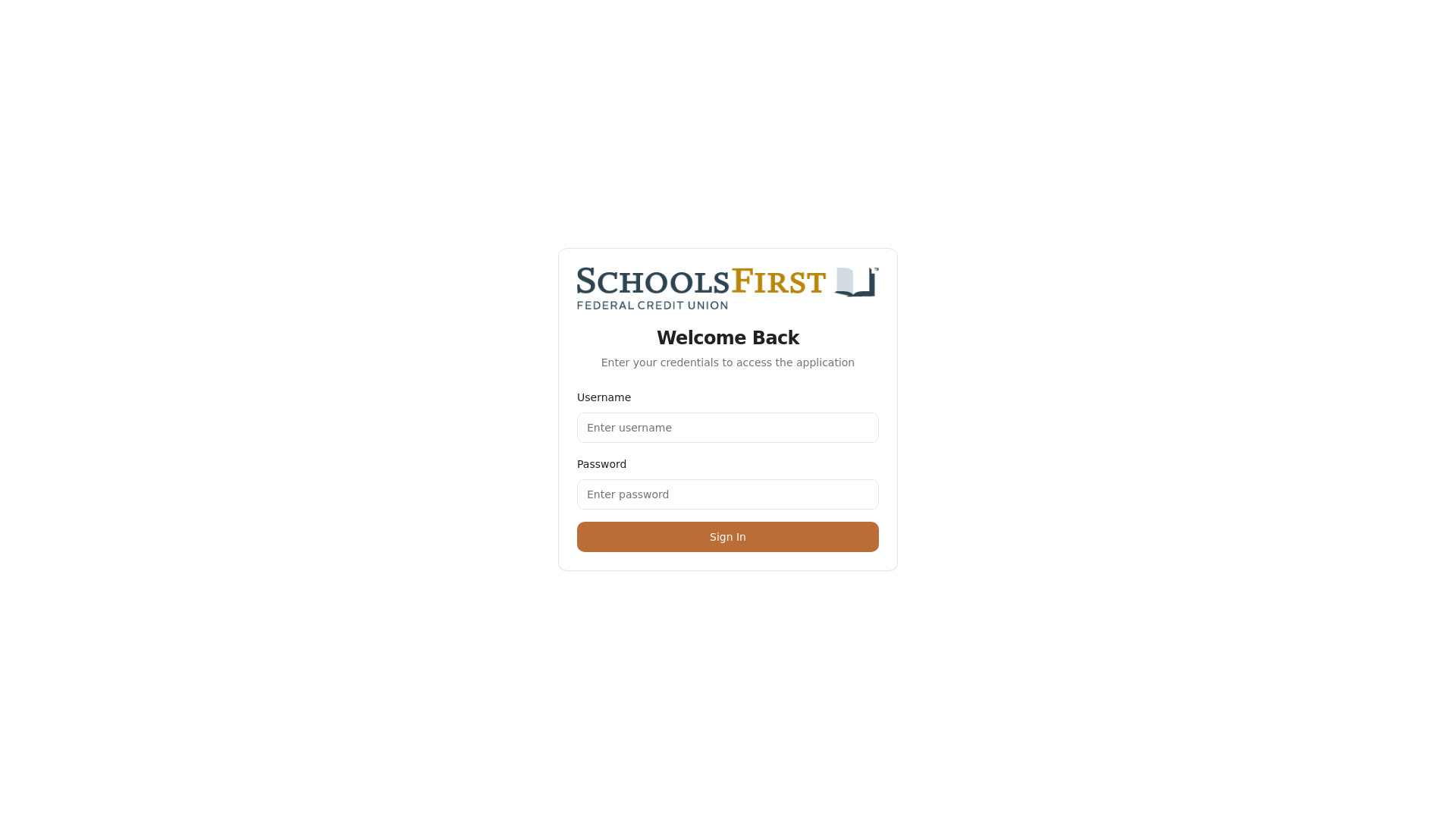 SchoolsFirst FCU - Start Your Application