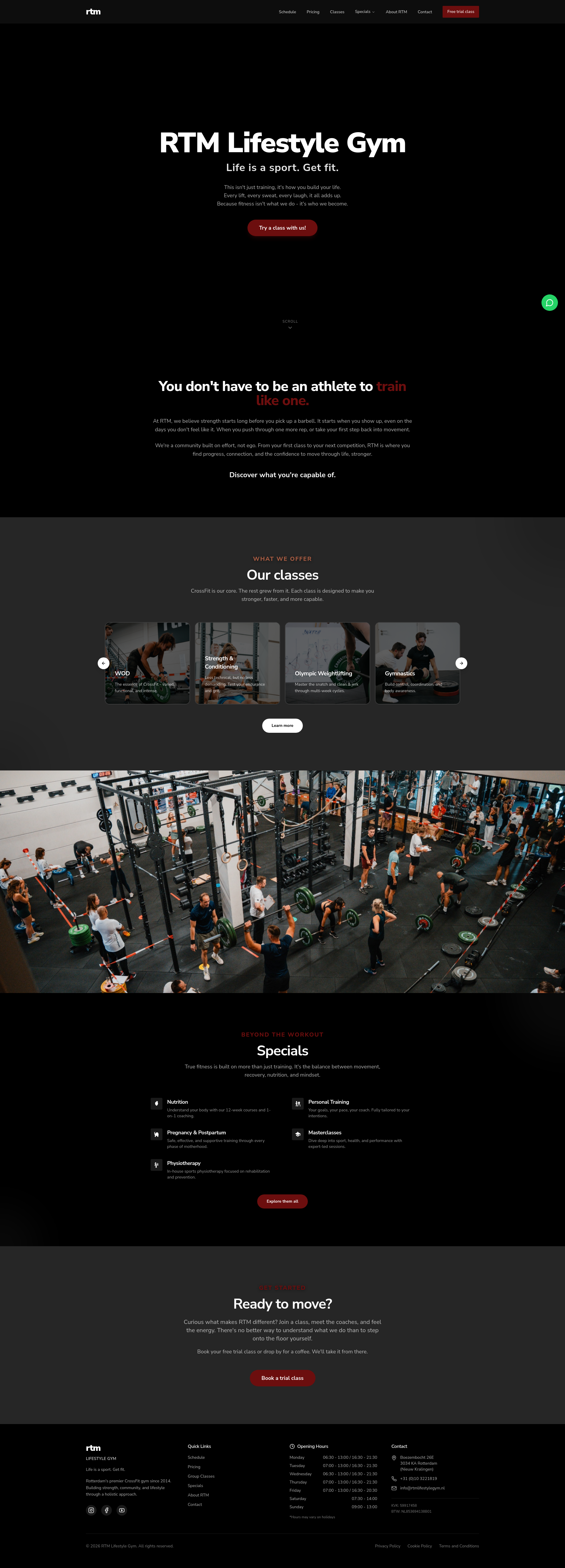 RTM Lifestyle Gym | CrossFit Rotterdam