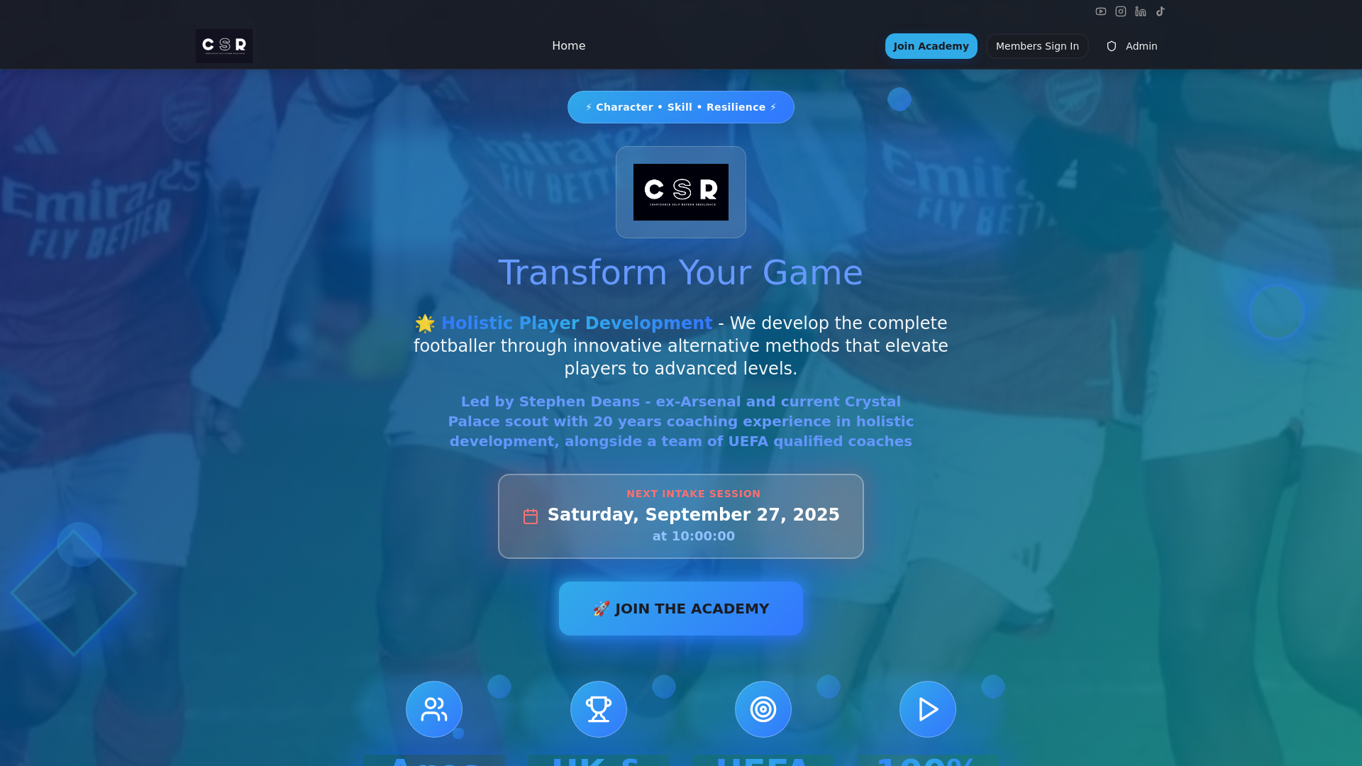 CSR Academy - Football Development & Training