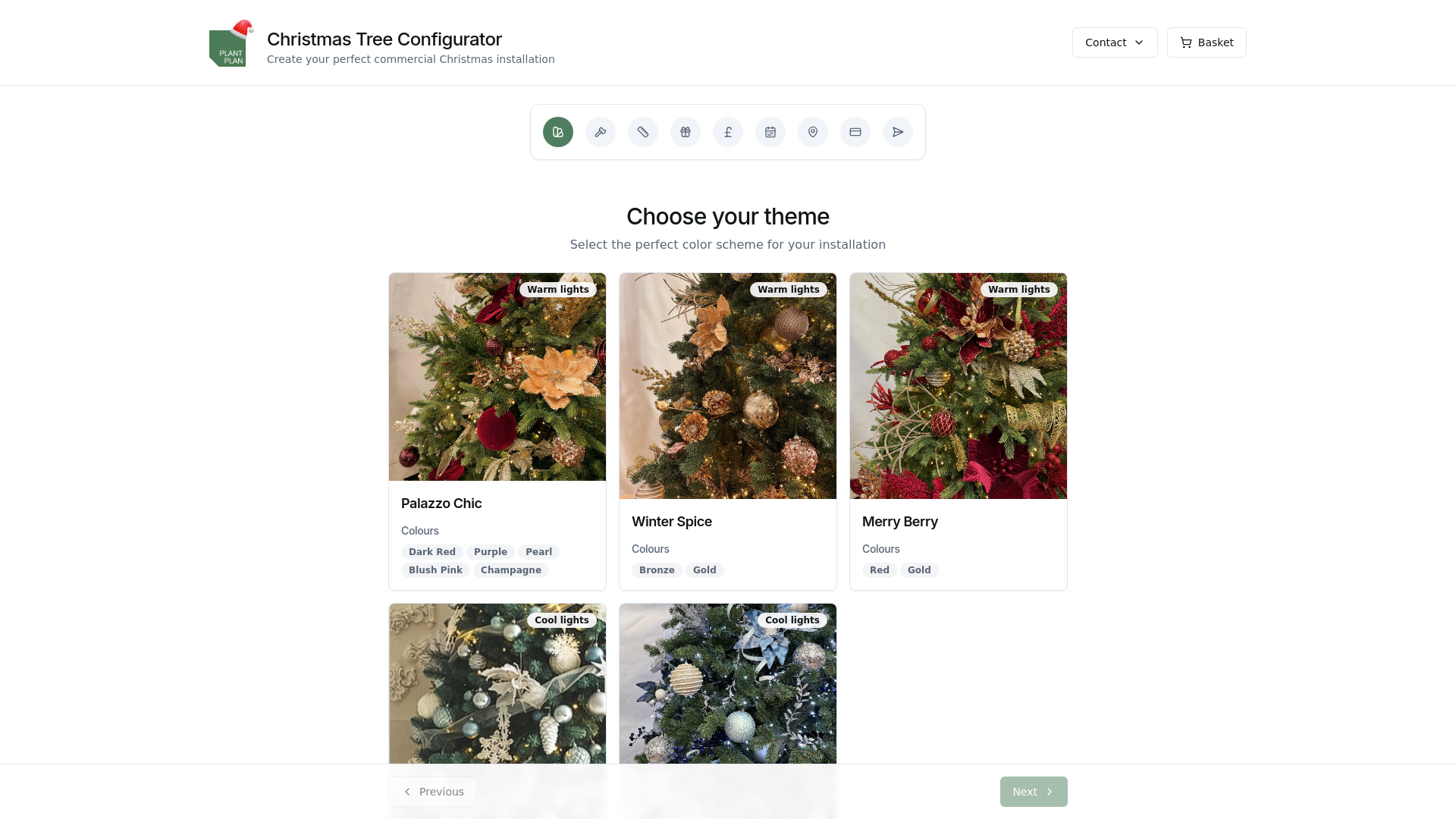 Plant Plan Christmas Tree Configurator