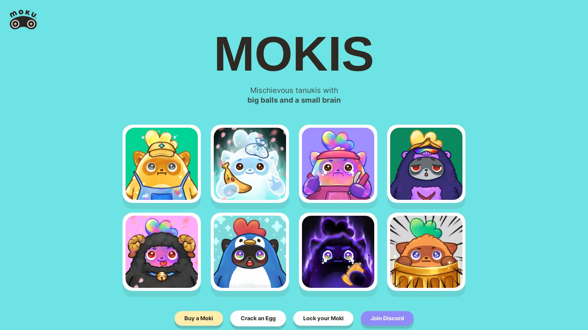 Moki NFT Collection - Big Balls, Small Brain