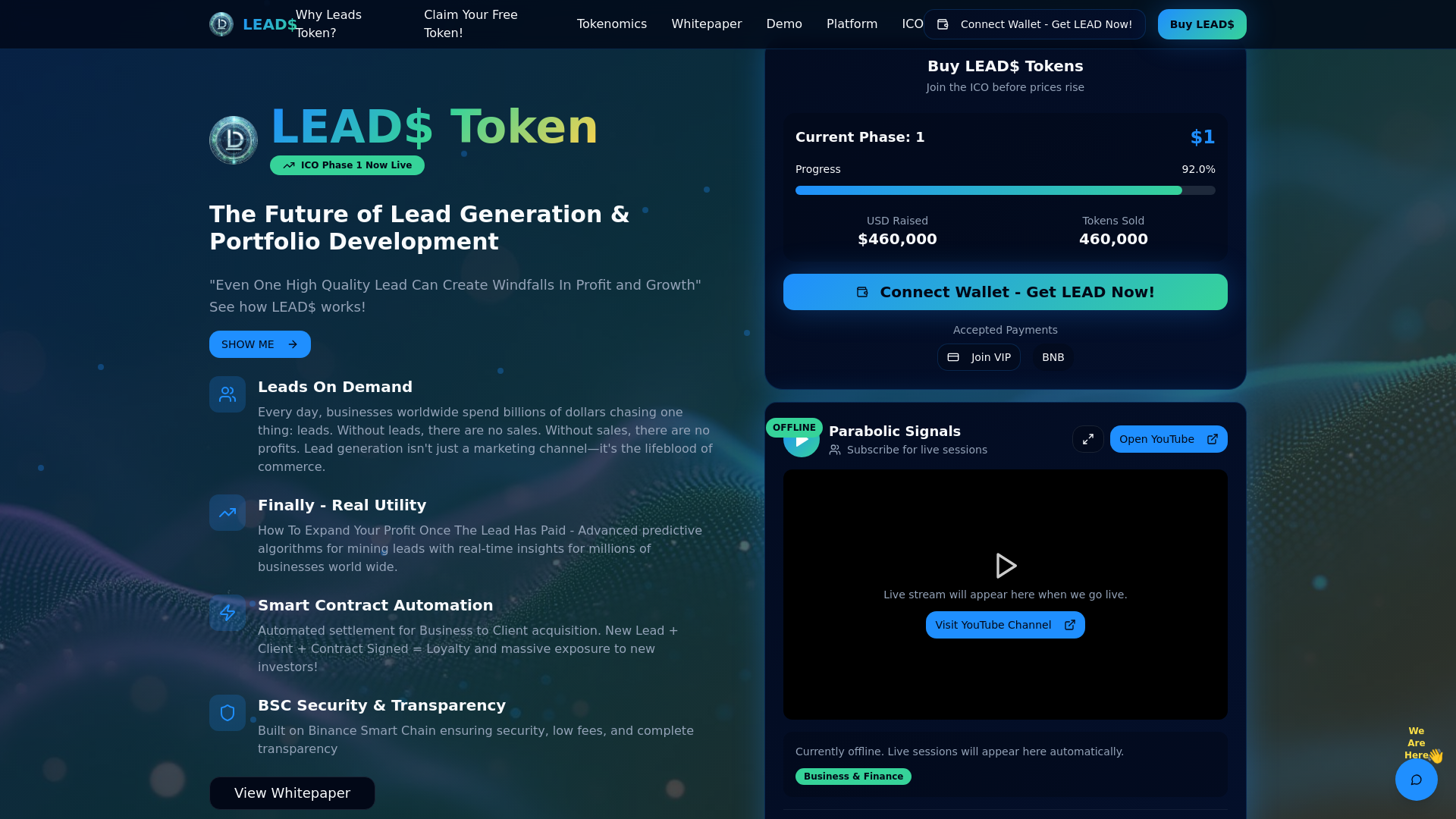 LEAD Token - ICO Launch | AI-Powered Lead Generation & Portfolio ...