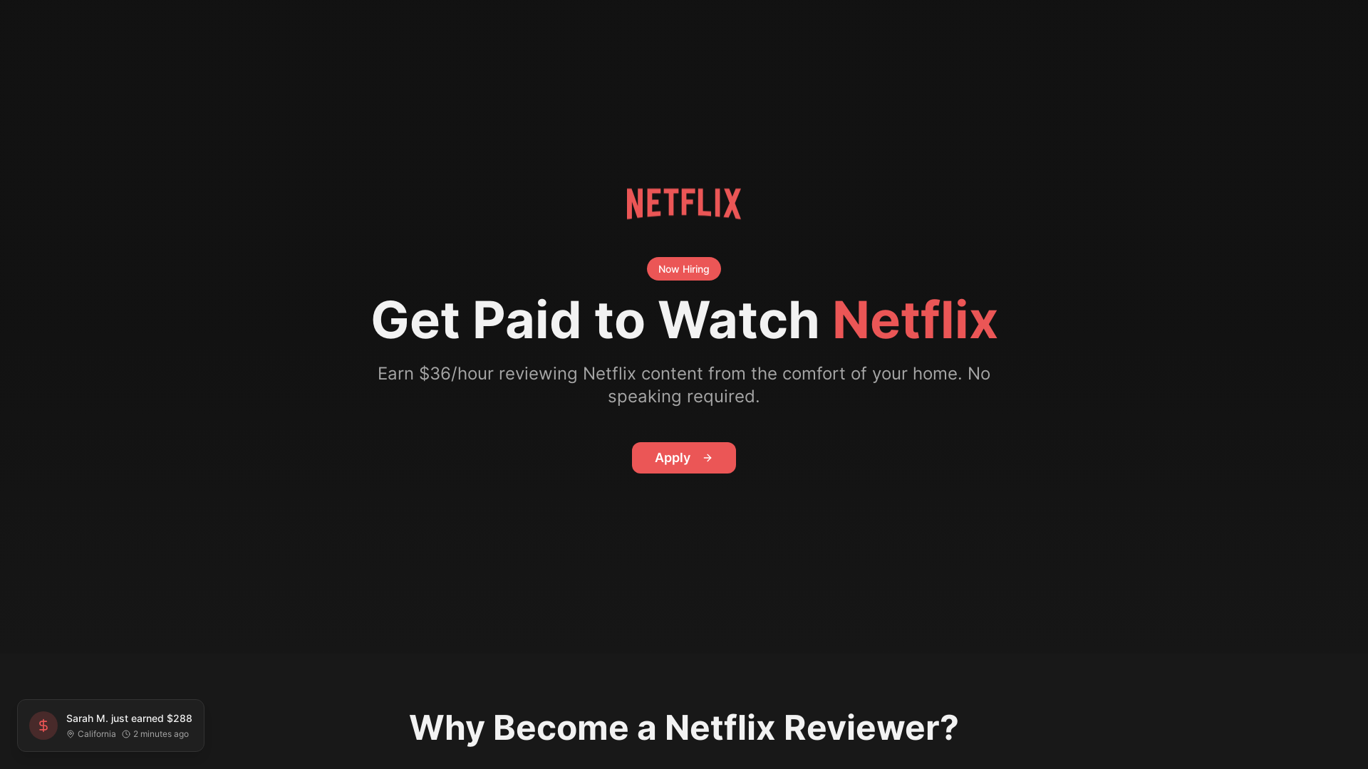 Netflix Content Reviewer - Get Paid to Watch Netflix